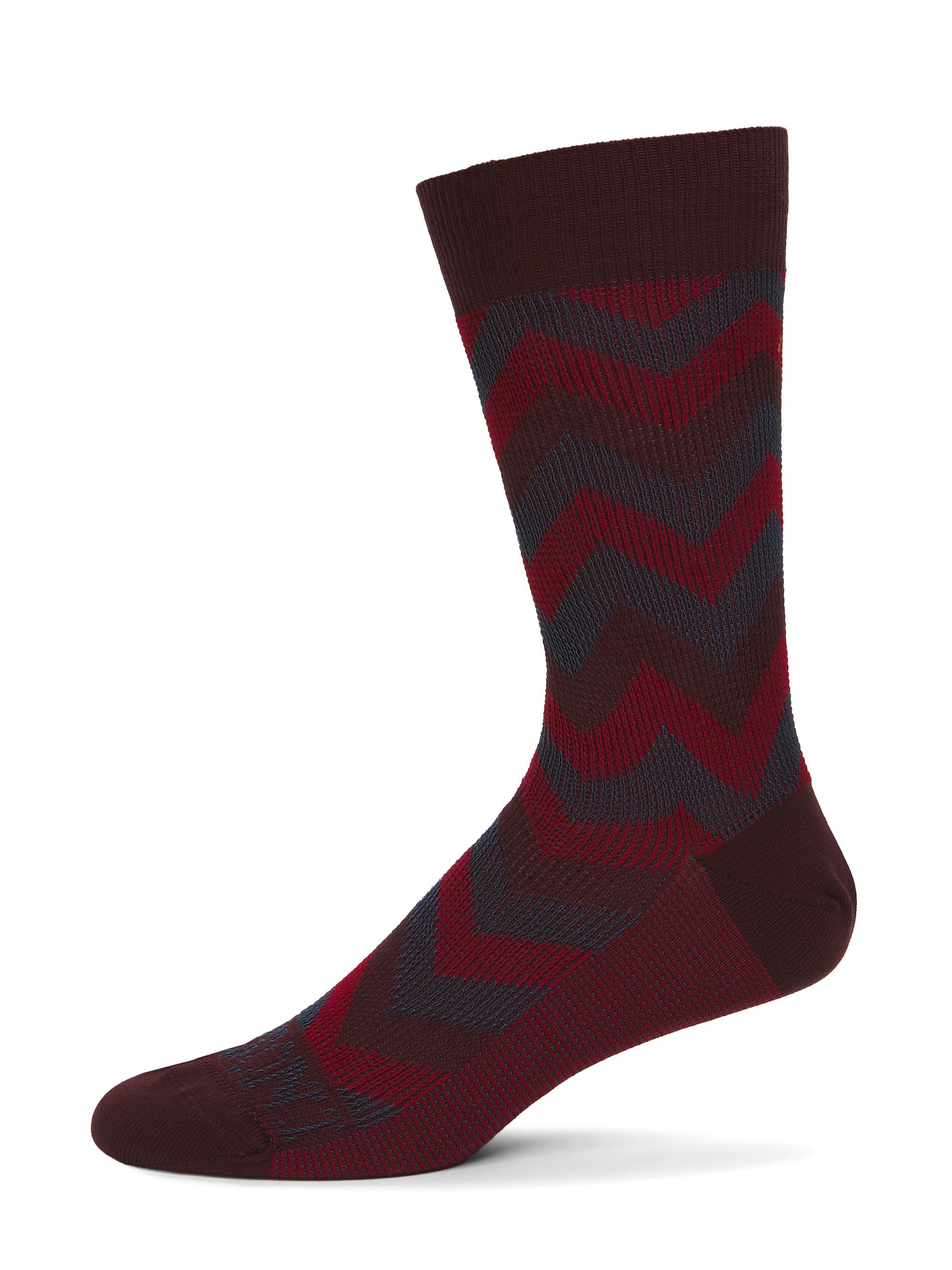 Click here for Missoni Mens Zigzag Cotton-Blend Crew Socks - Burg... prices