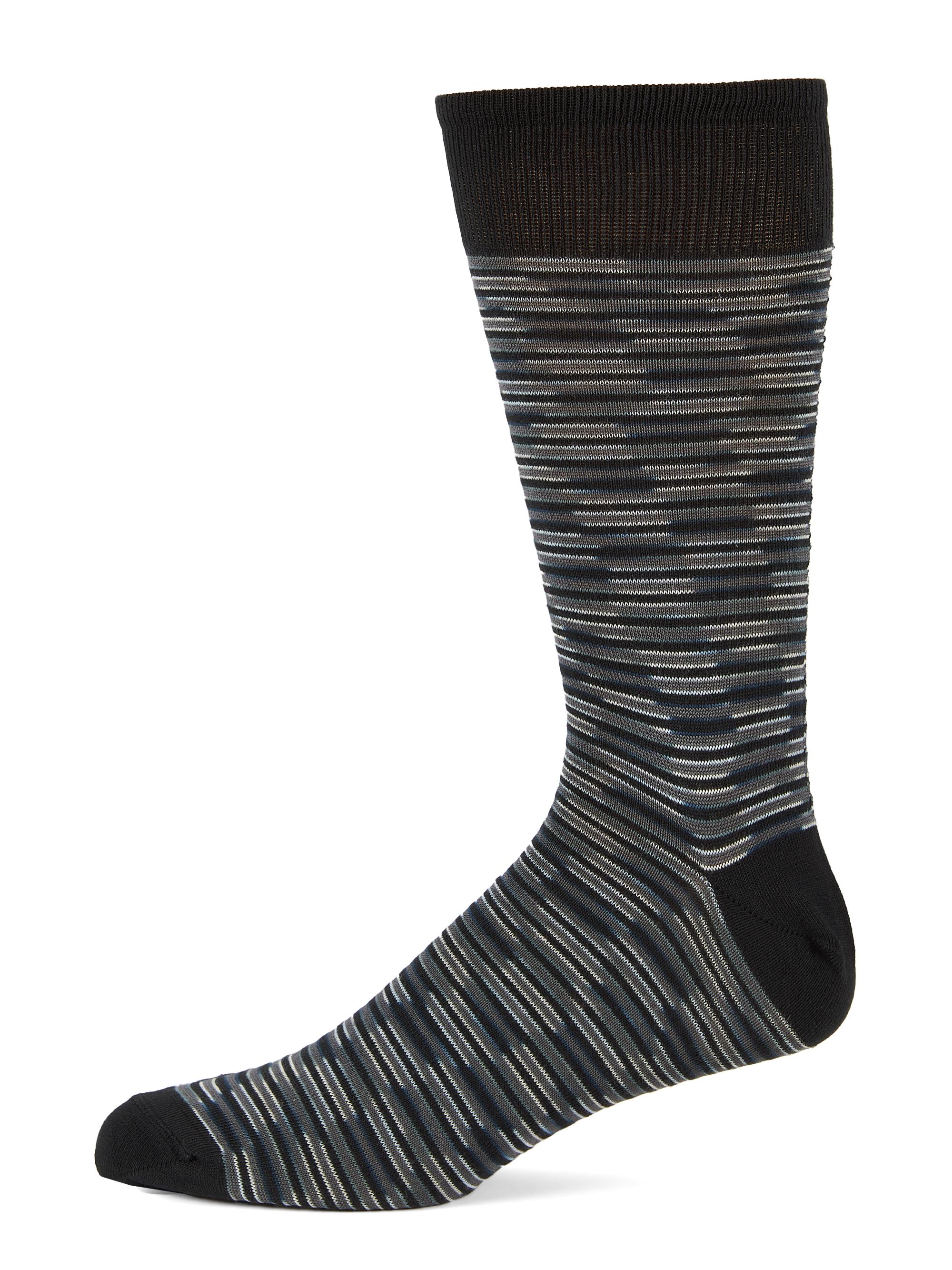 Click here for Missoni Mens Striped Cotton-Blend Crew Socks - Bla... prices
