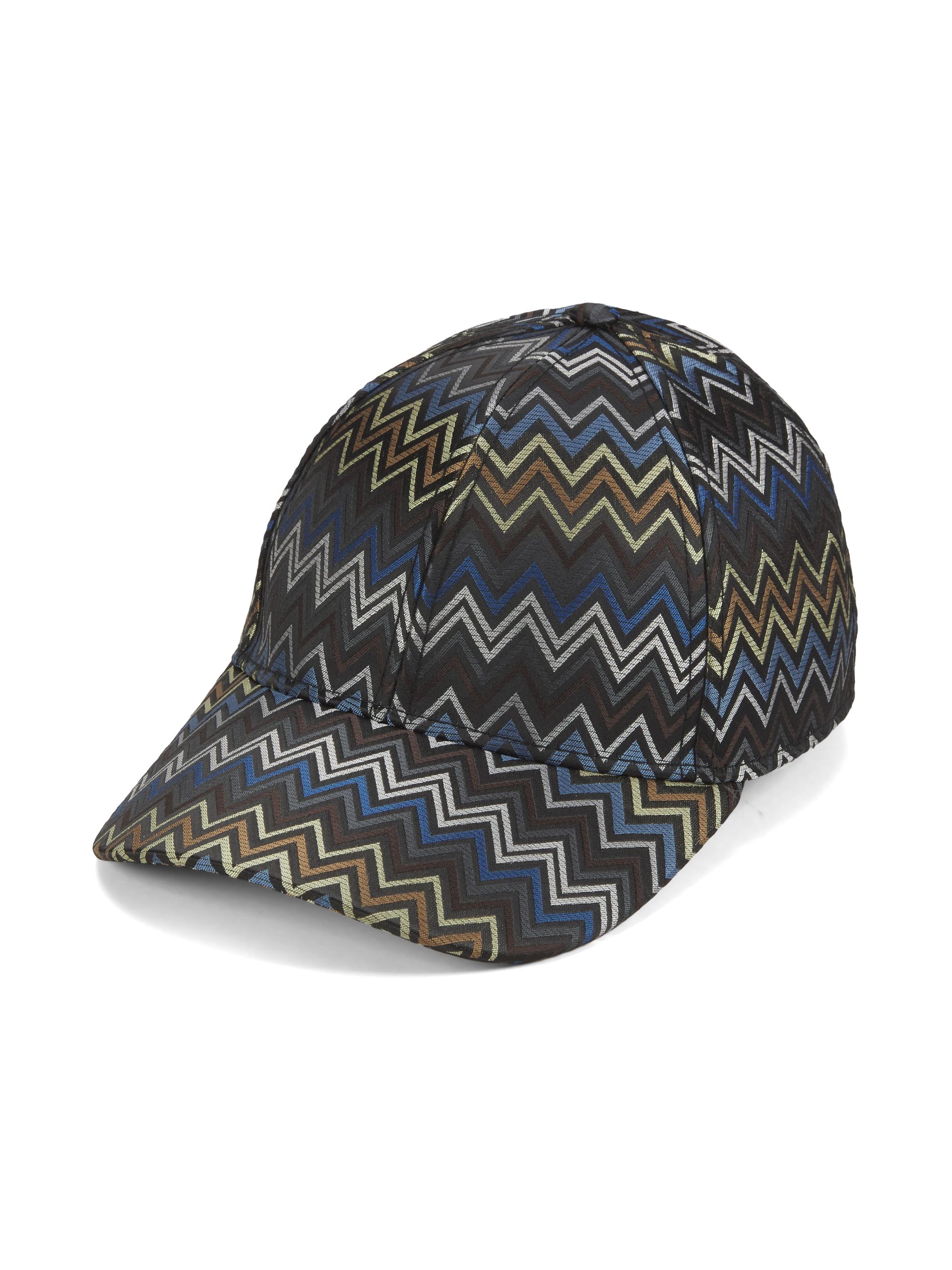 Click here for Missoni Mens Chevron Baseball Cap - Multi Dark prices