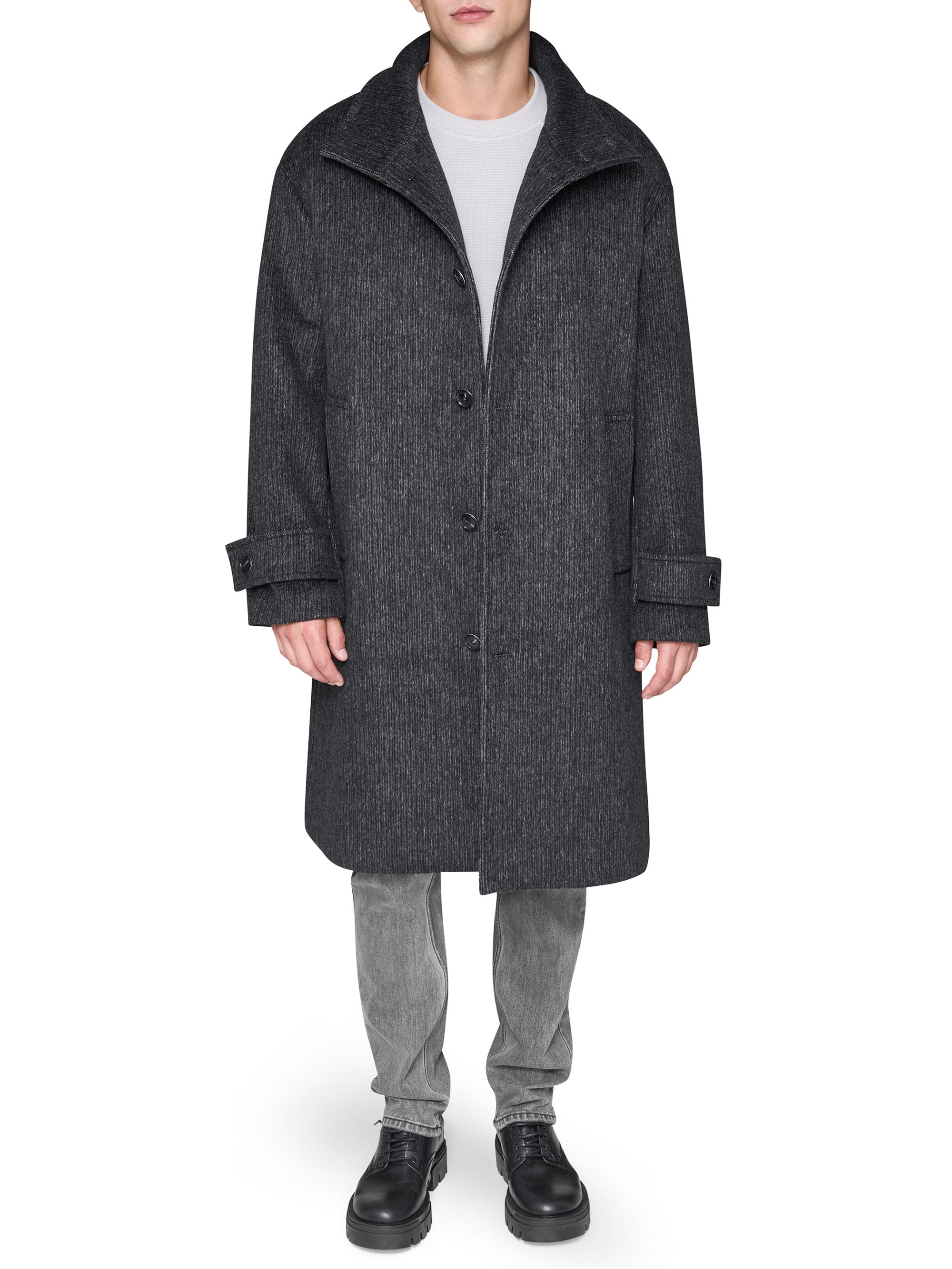 Click here for Karl Lagerfeld Paris Mens Wool-Blend Longline Coat... prices