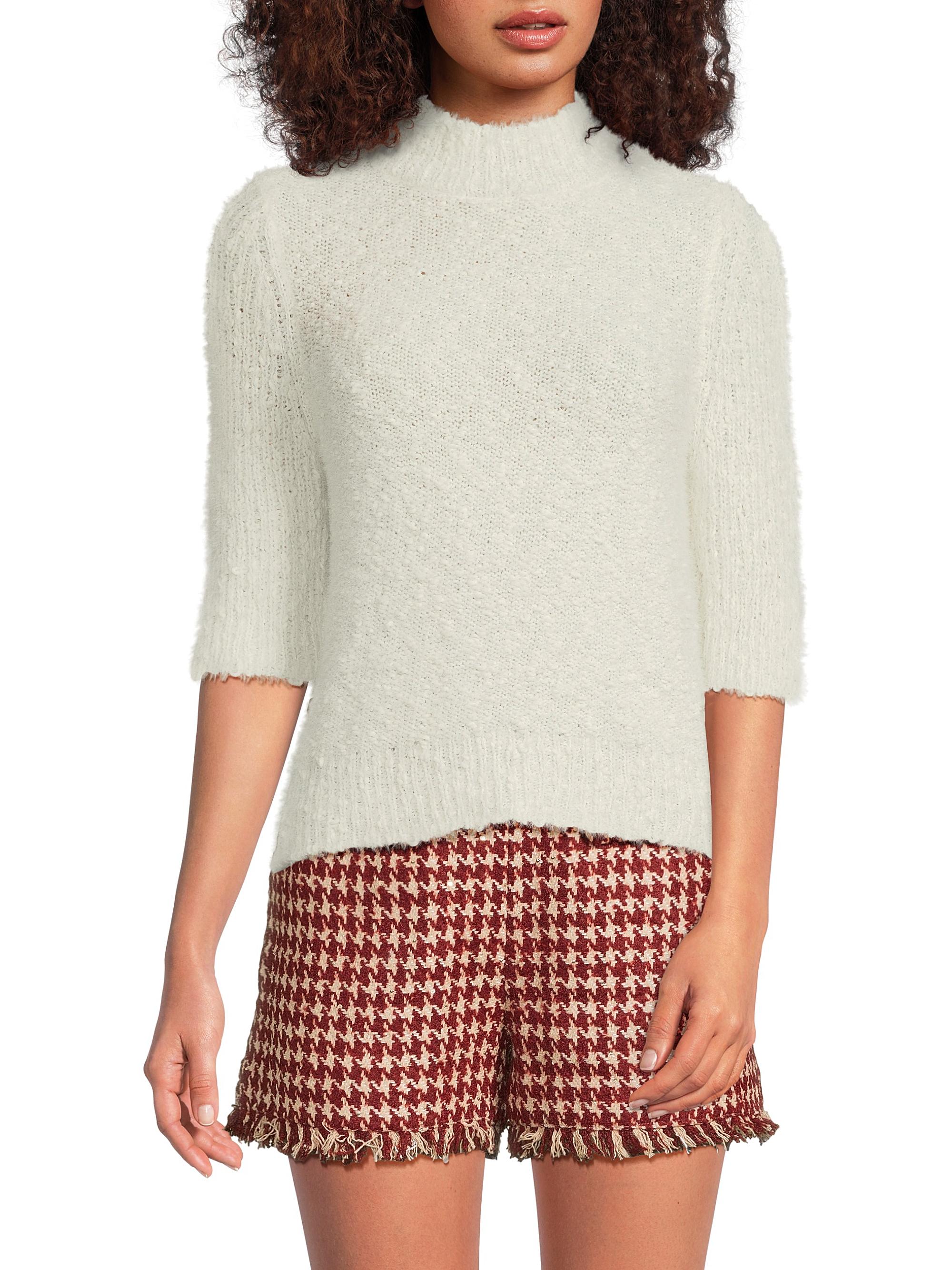 Click here for Walter Baker Womens Textured Mock Turtleneck Knit... prices