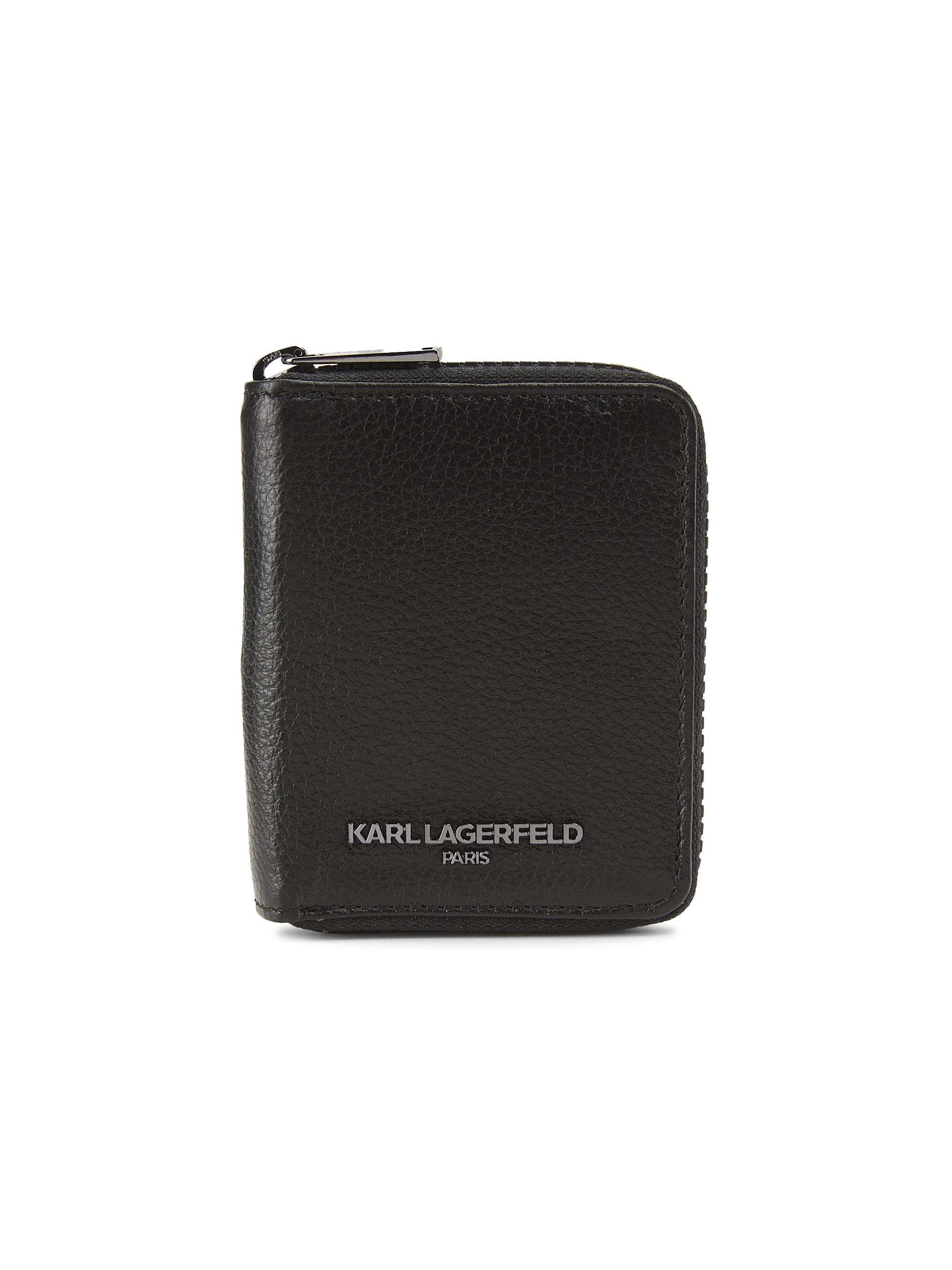 Click here for Karl Lagerfeld Paris Mens Pebbled Leather Zip Wall... prices