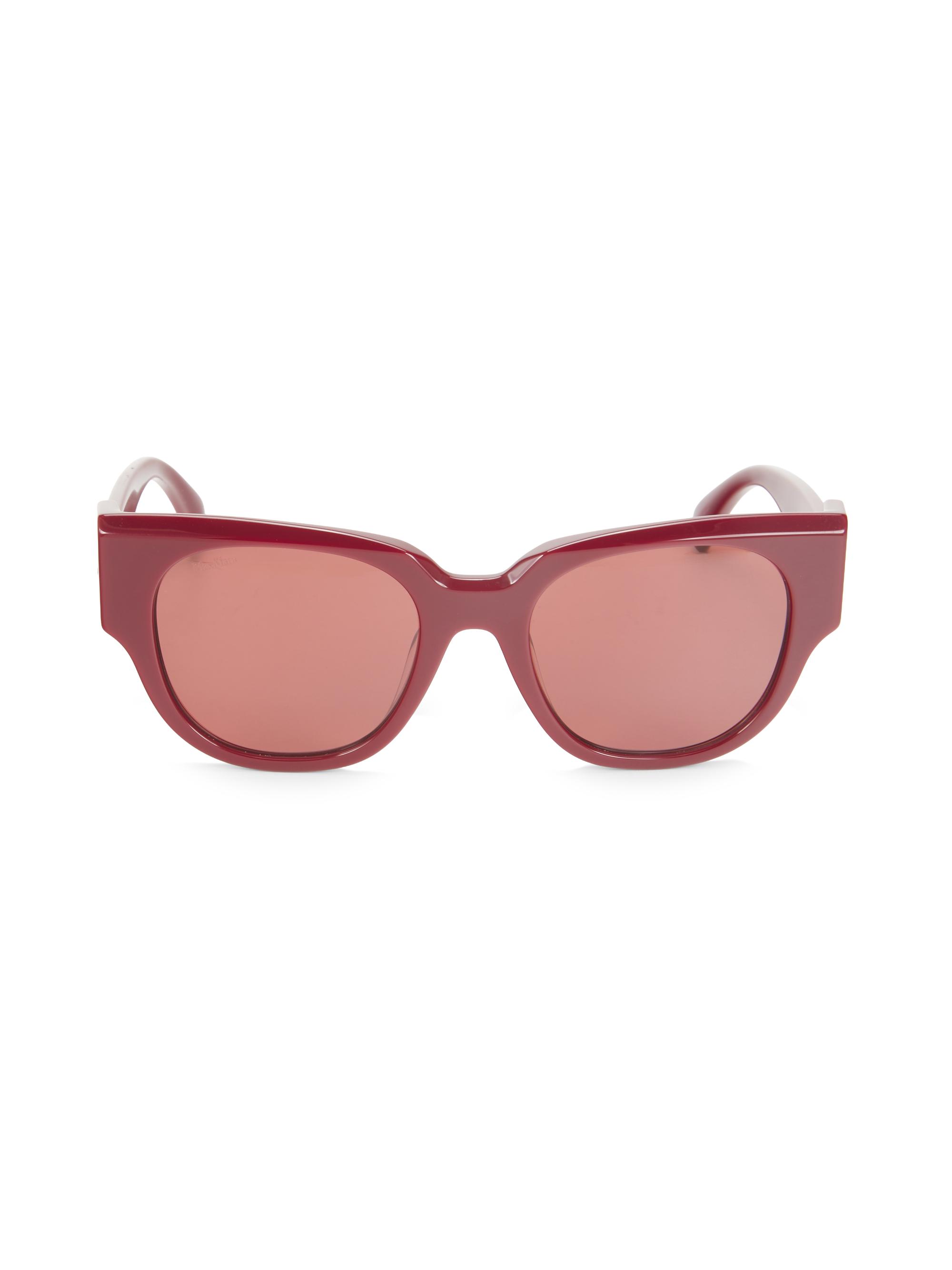 Click here for Max Mara Womens 51MM Cat-Eye Sunglasses - Red Bord... prices