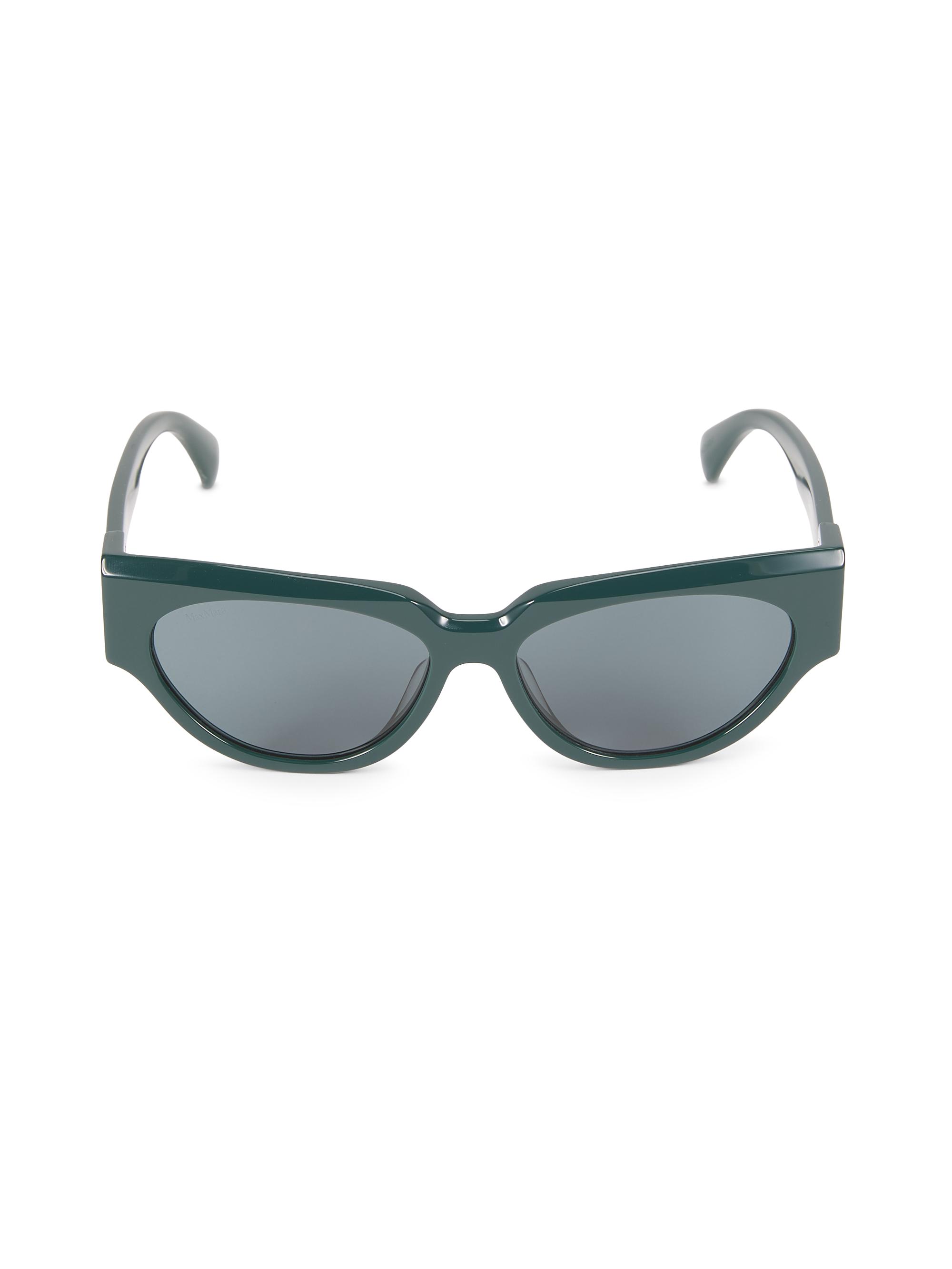 Click here for Max Mara Womens 55MM Cat-Eye Sunglasses - Green prices