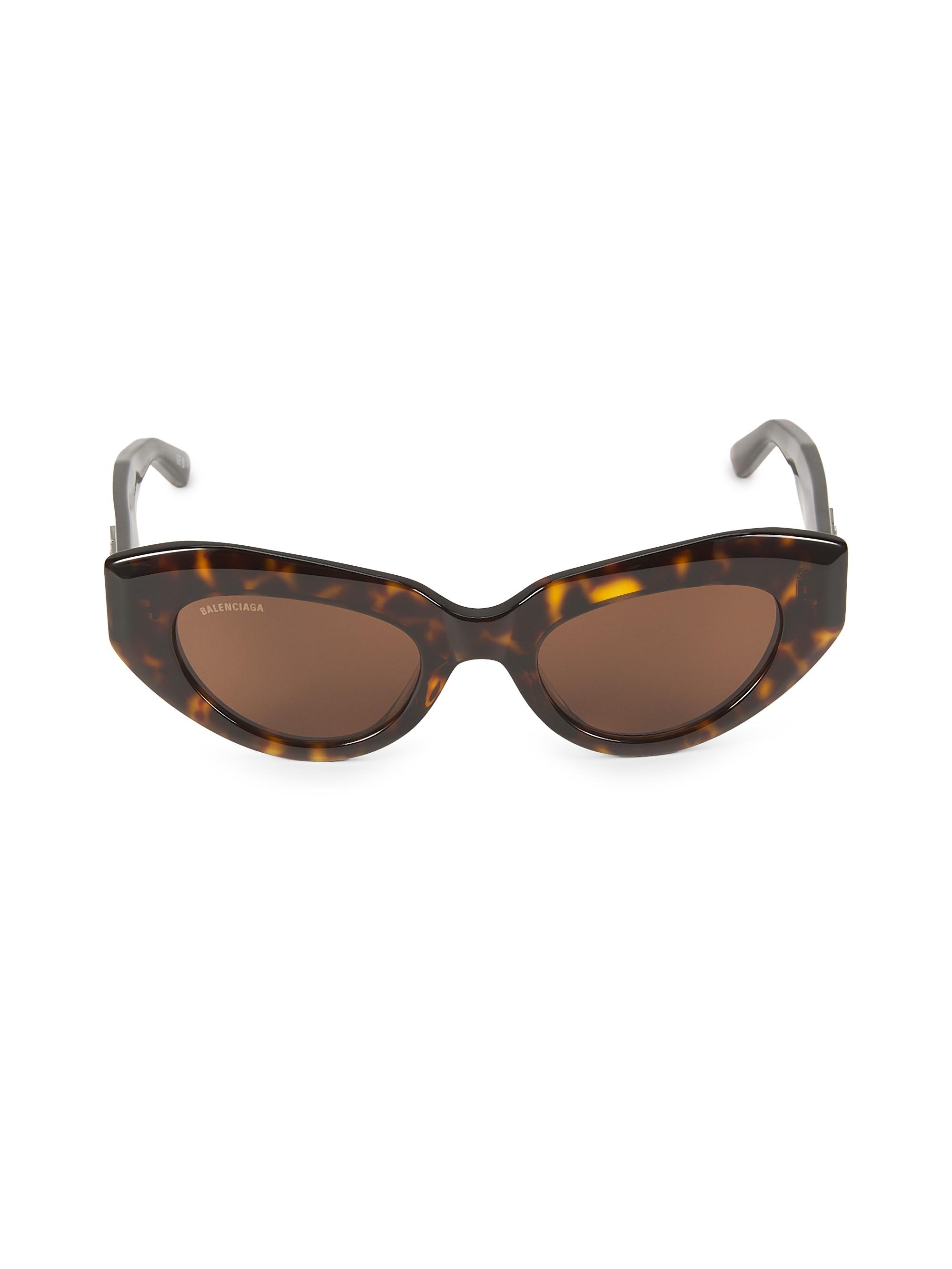 Click here for Balenciaga Womens 52MM Cat-Eye Sunglasses - Havana prices