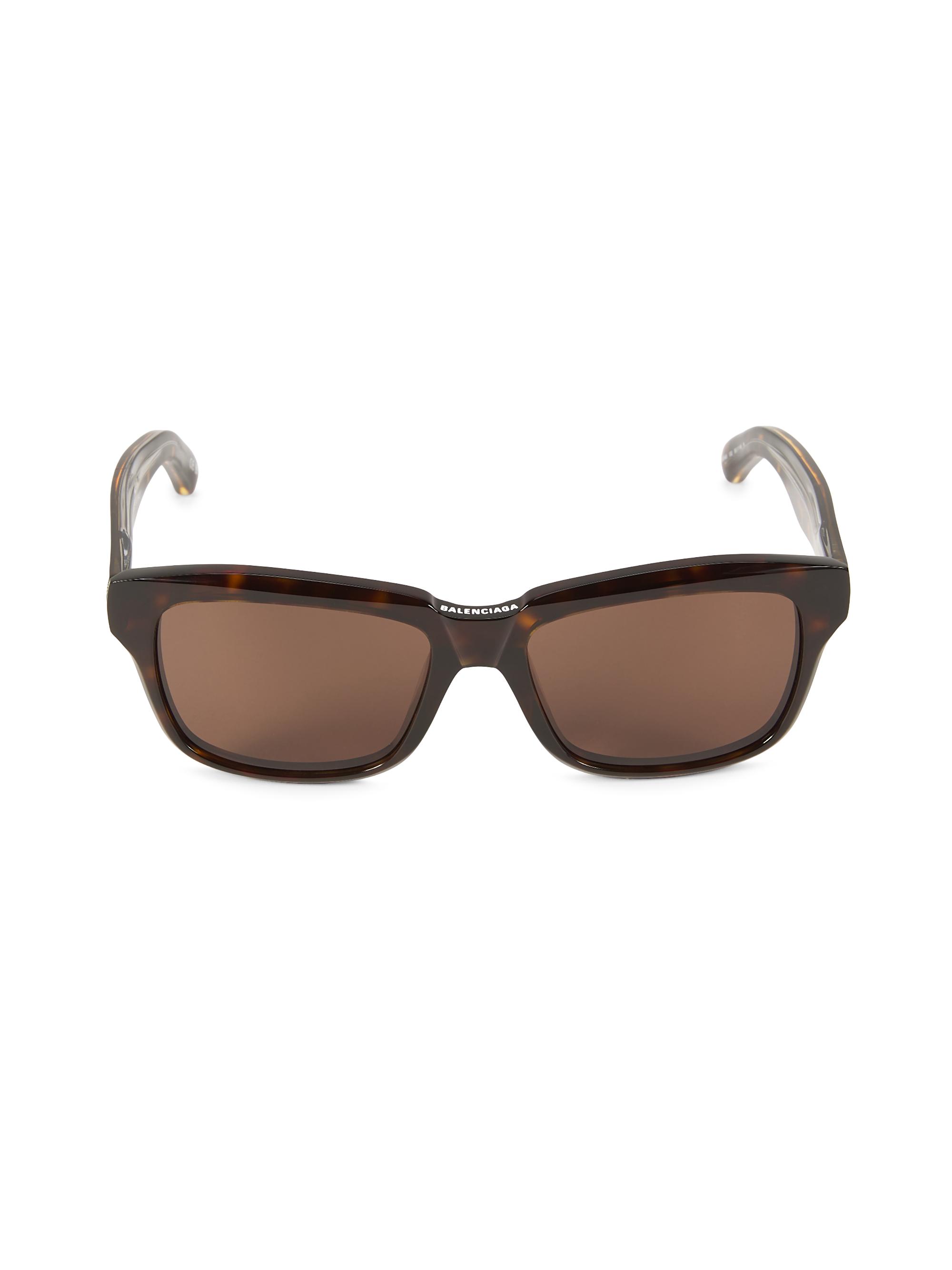 Click here for Balenciaga Womens 55MM Square Sunglasses - Havana prices