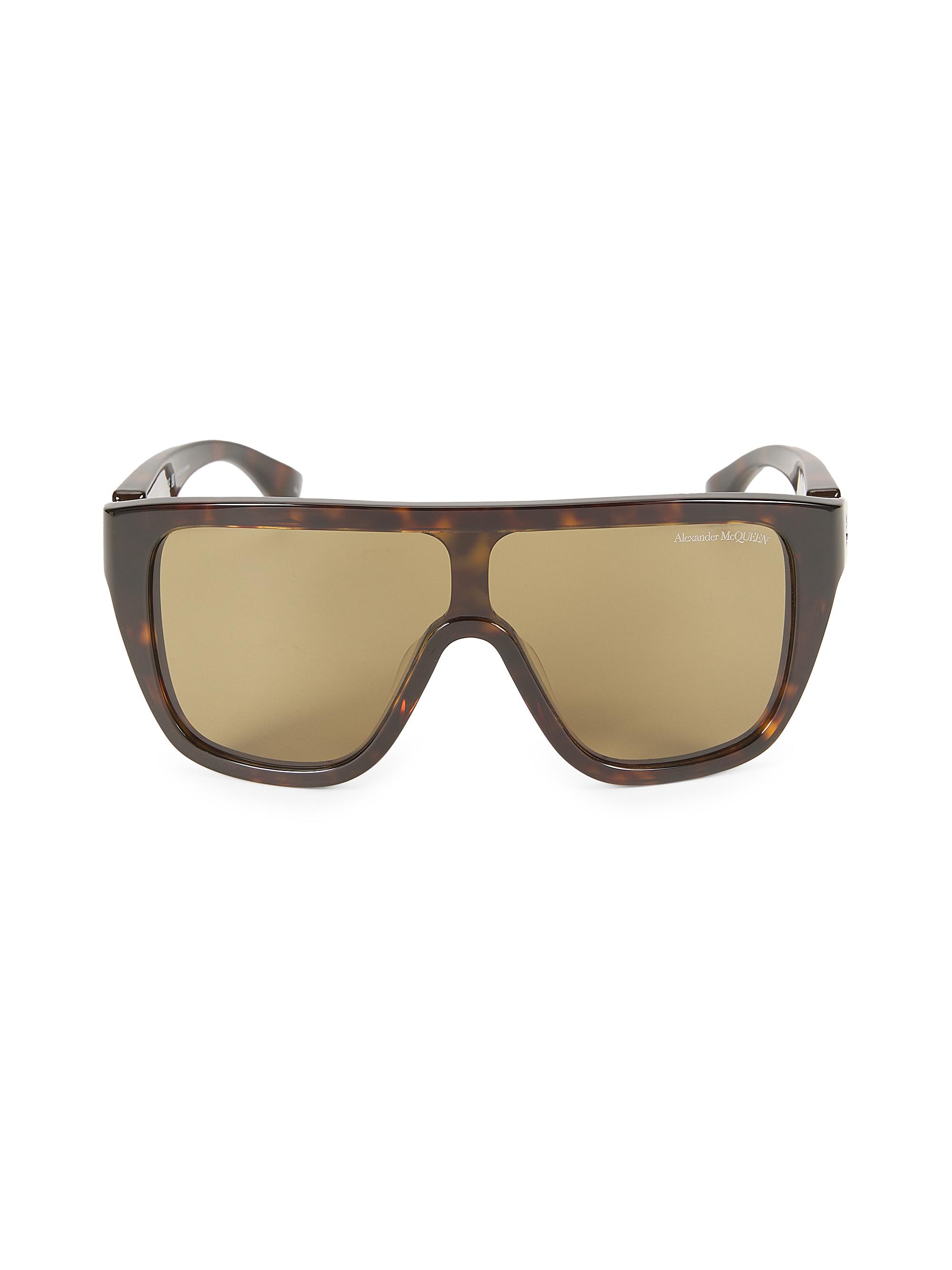 Click here for Mcqueen 99MM Shield Sunglasses - Havana prices