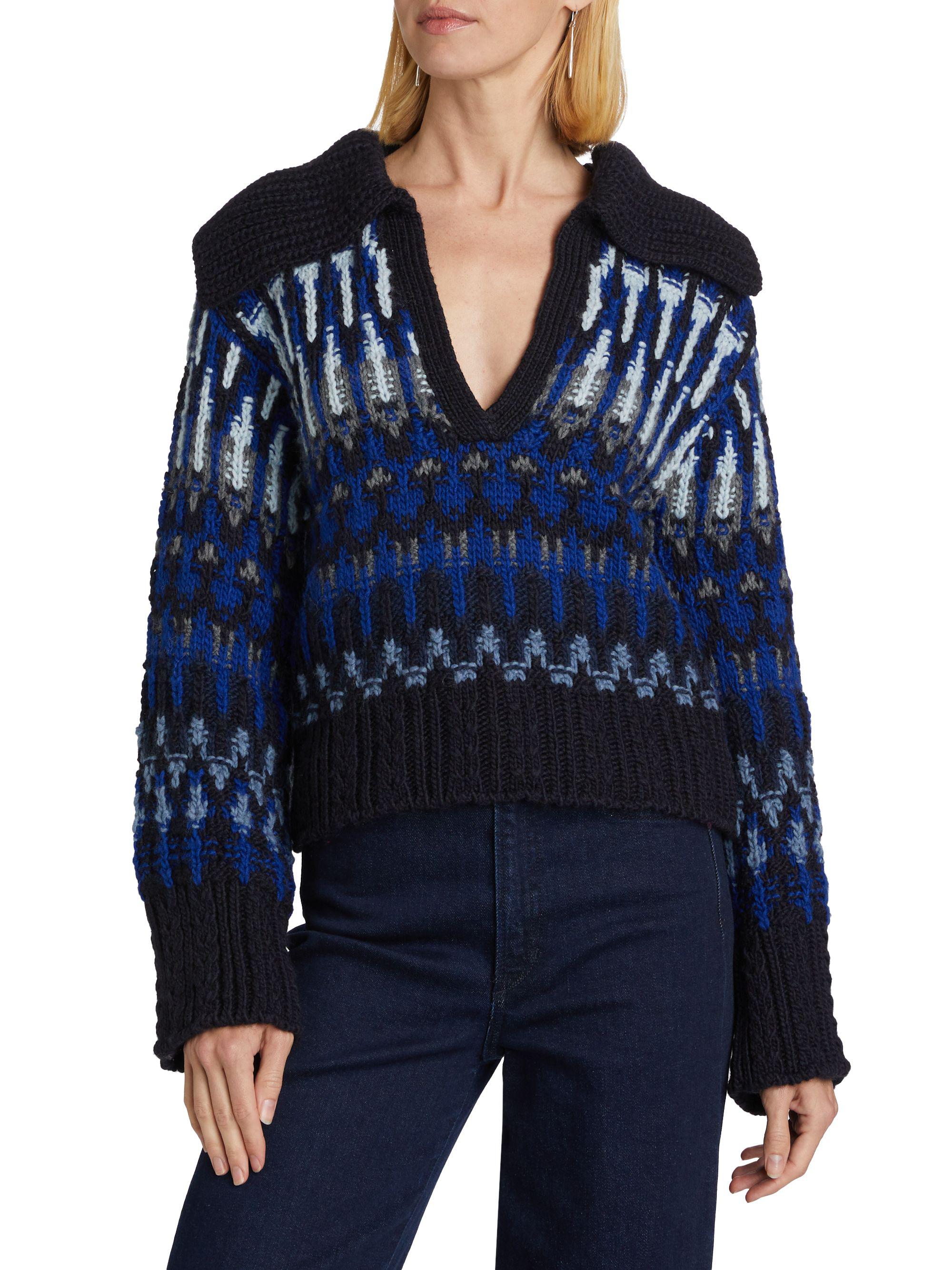 Click here for Ramy Brook Womens Augustus Knit V-Neck Sweater - L... prices