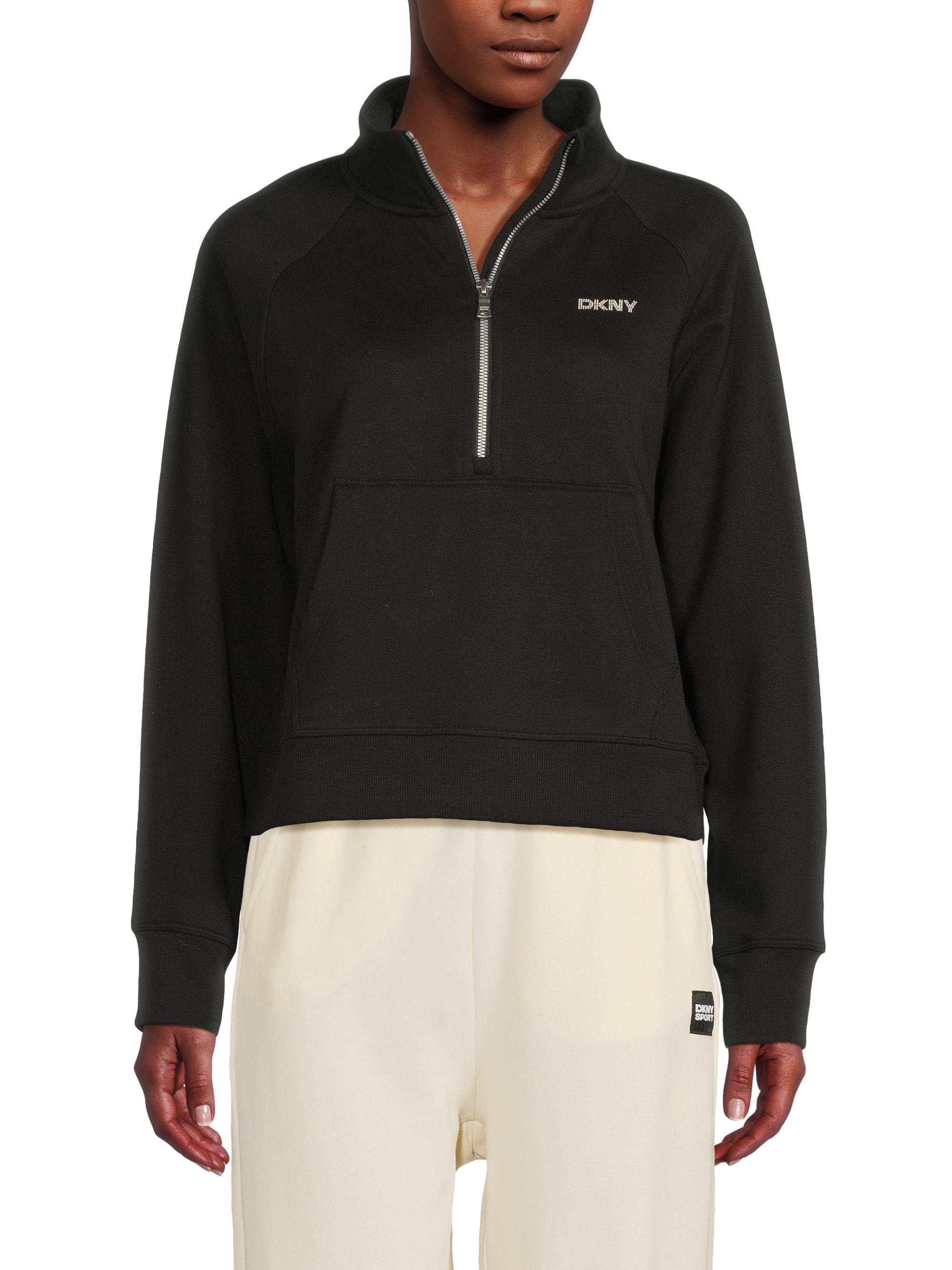Click here for Dkny Sport Womens Studded-Logo Half-Zip Sweatshirt... prices