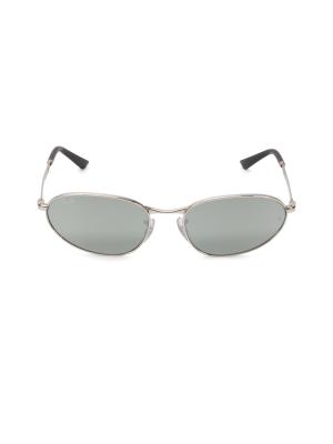 Ray-Ban RB3734 58MM Mirrored Oval Sunglasses on SALE | Saks OFF 5TH