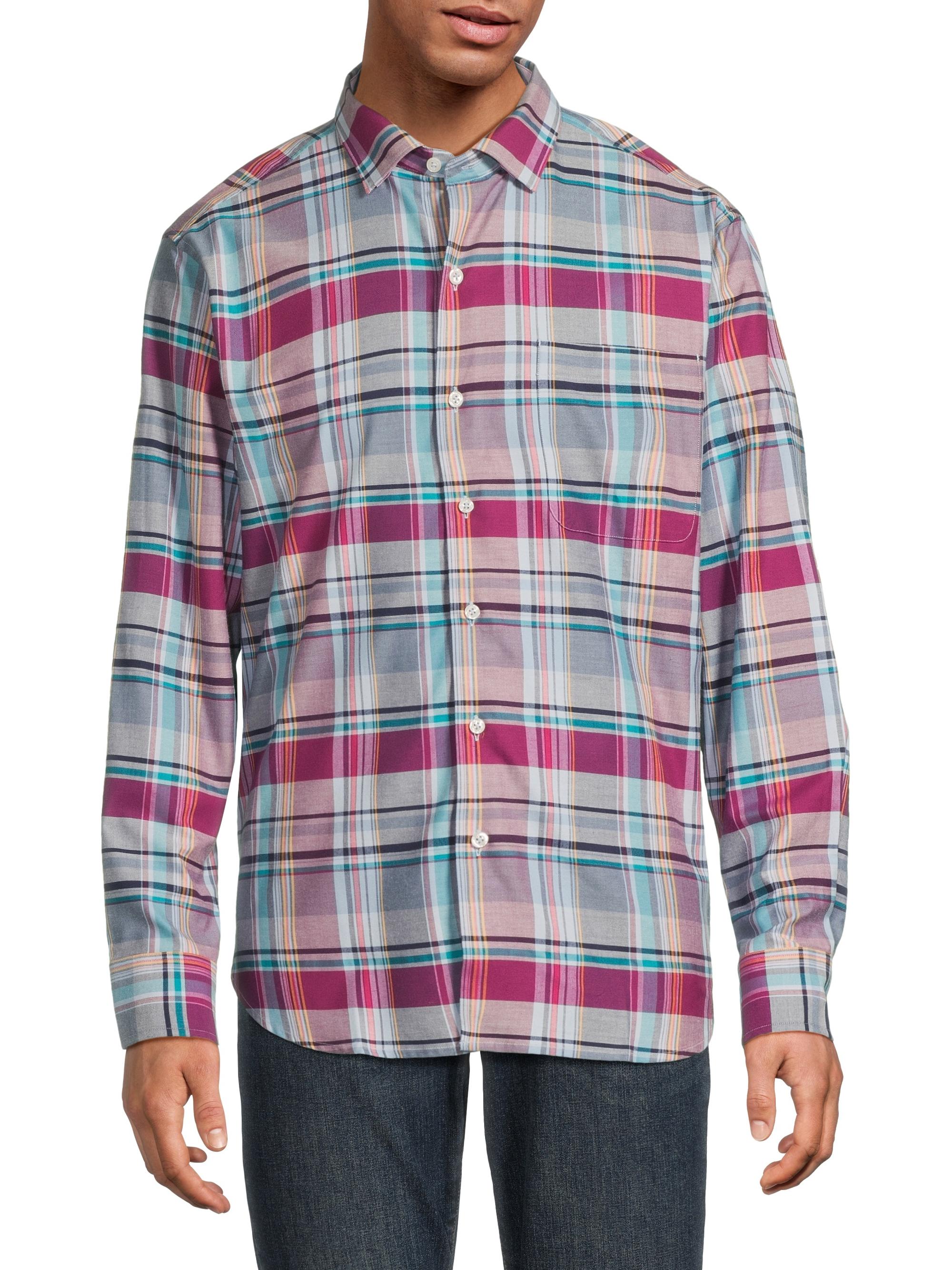 Click here for Tommy Bahama Mens Lazlo Cheers Check Cotton-Silk S... prices