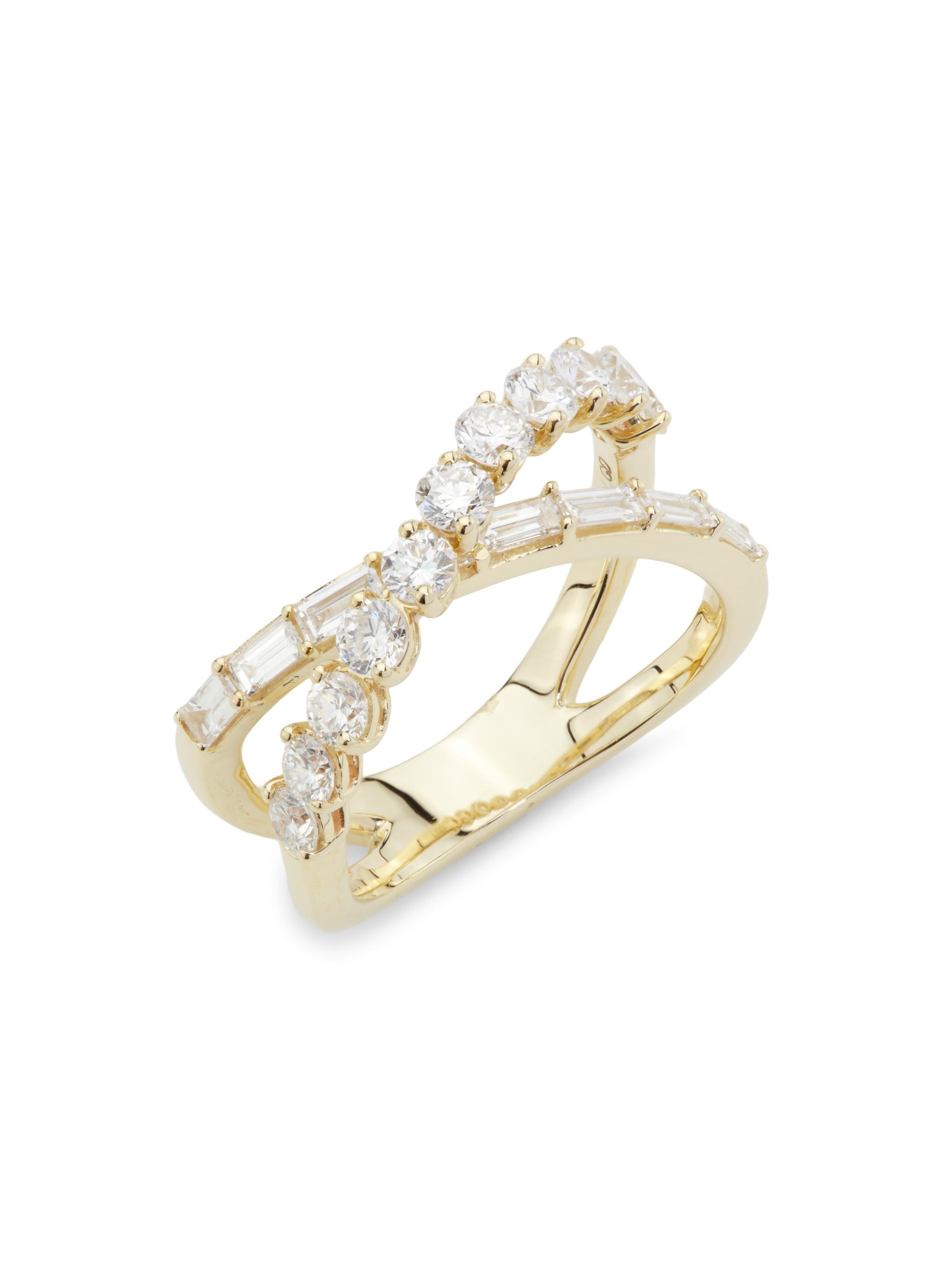 Click here for Effy Lab Grown Diamond Crisscross Ring (1-3/8 ct.... prices