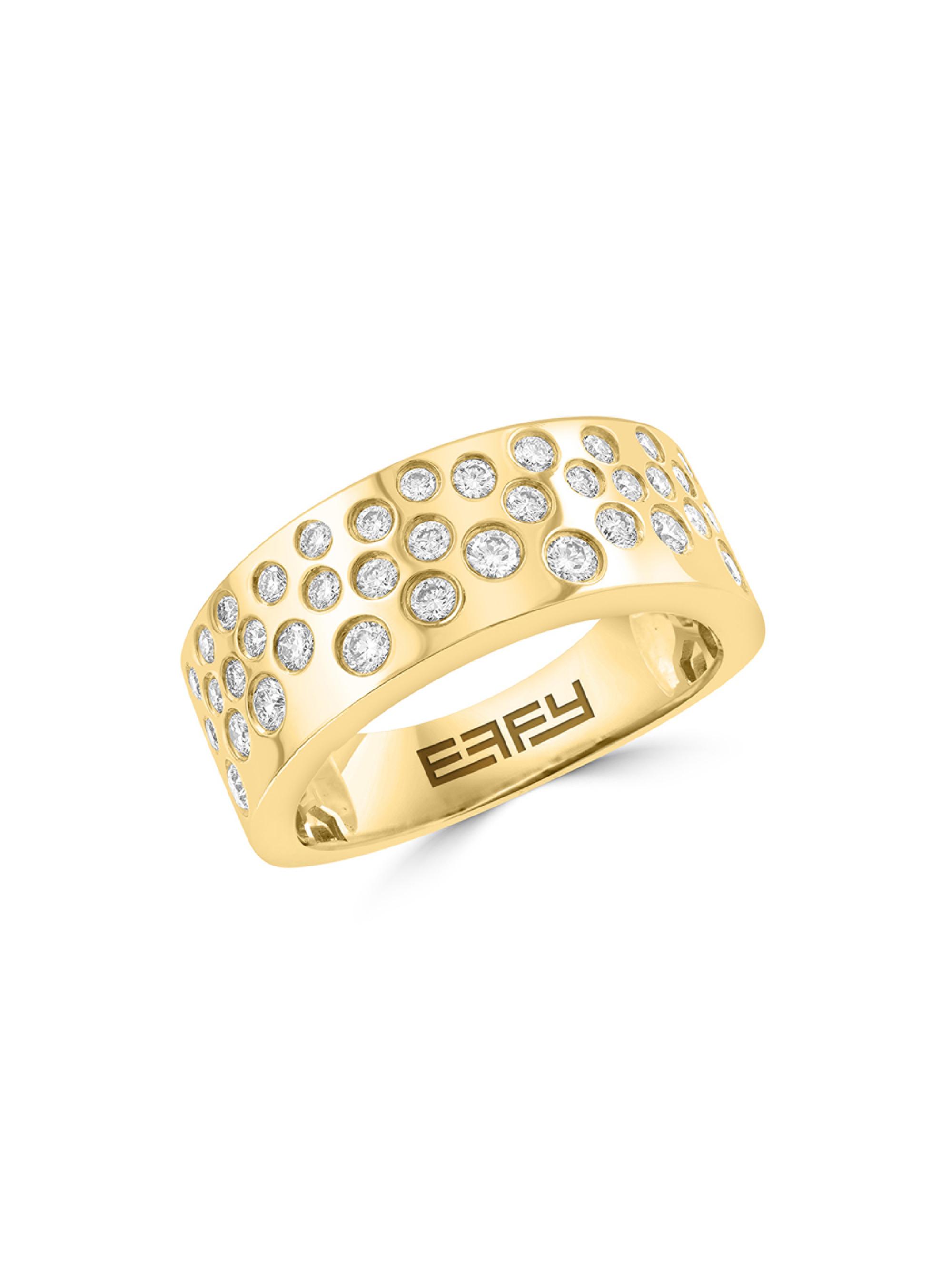 Click here for Effy Womens 14K Yellow Gold & 0.65 TCW Diamond Bez... prices