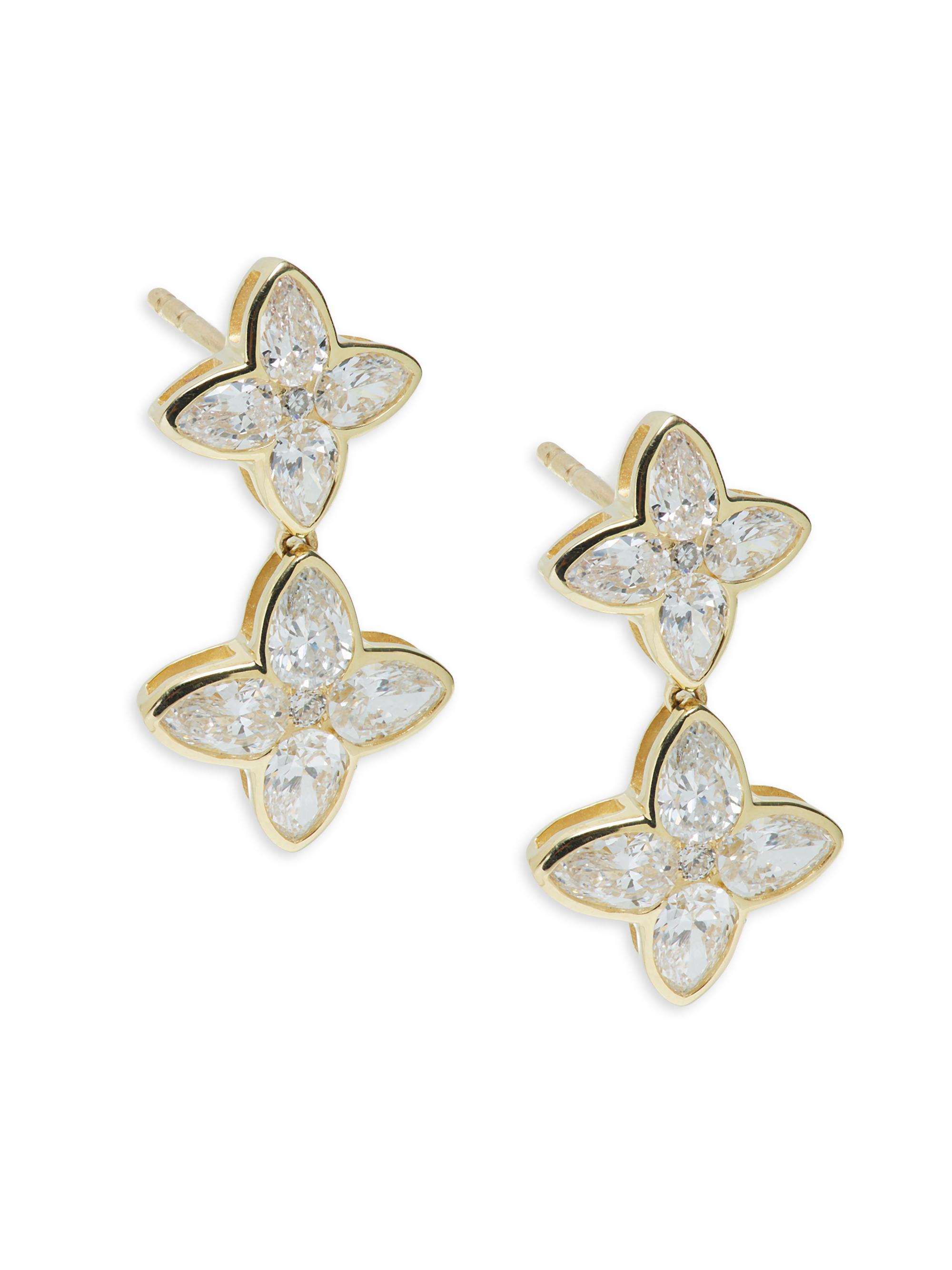 Click here for Effy Womens 14K Yellow Gold & 1.95 TCW Lab-Grown D... prices