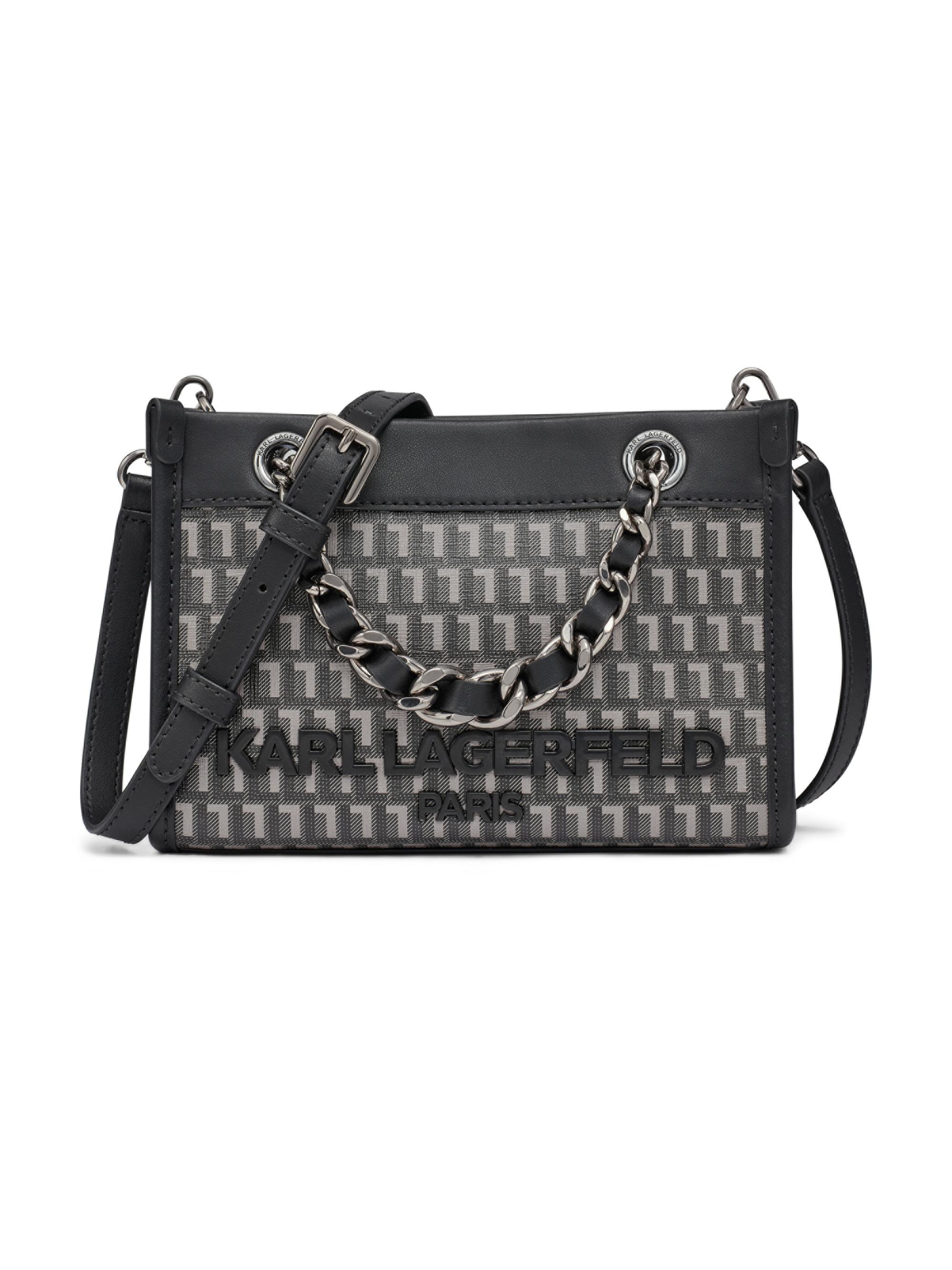 Click here for Karl Lagerfeld Paris Womens Savoie Leather Crossbo... prices