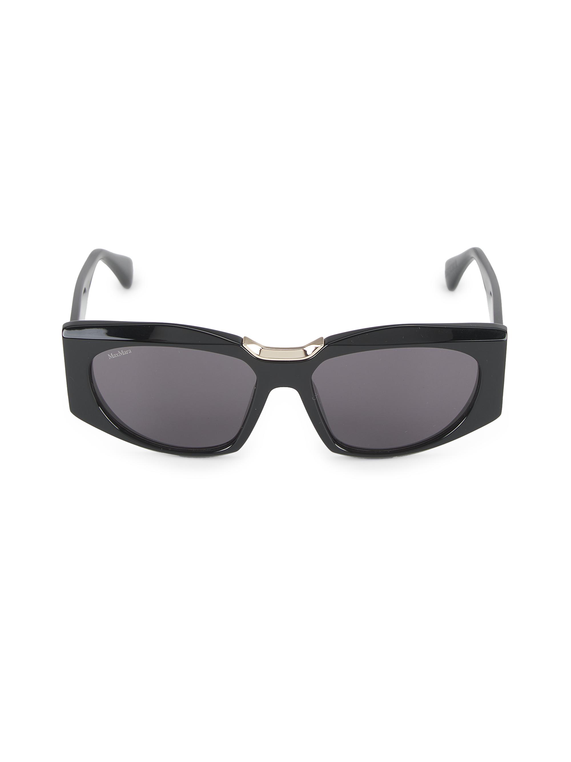 Click here for Max Mara Womens 56MM Geometric Sunglasses - Black... prices