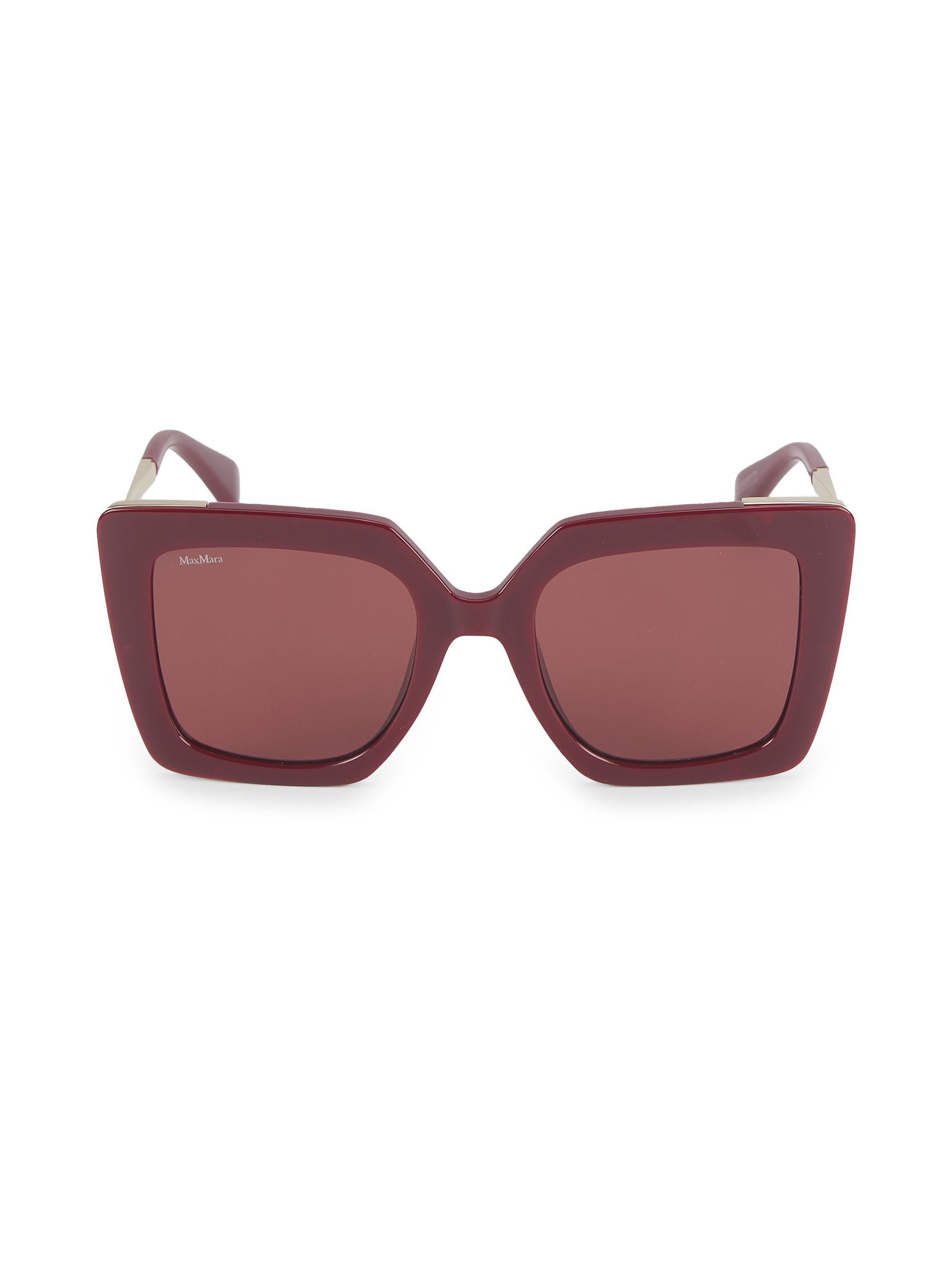 Click here for Max Mara Womens 52MM Butterfly Sunglasses - Red Bo... prices