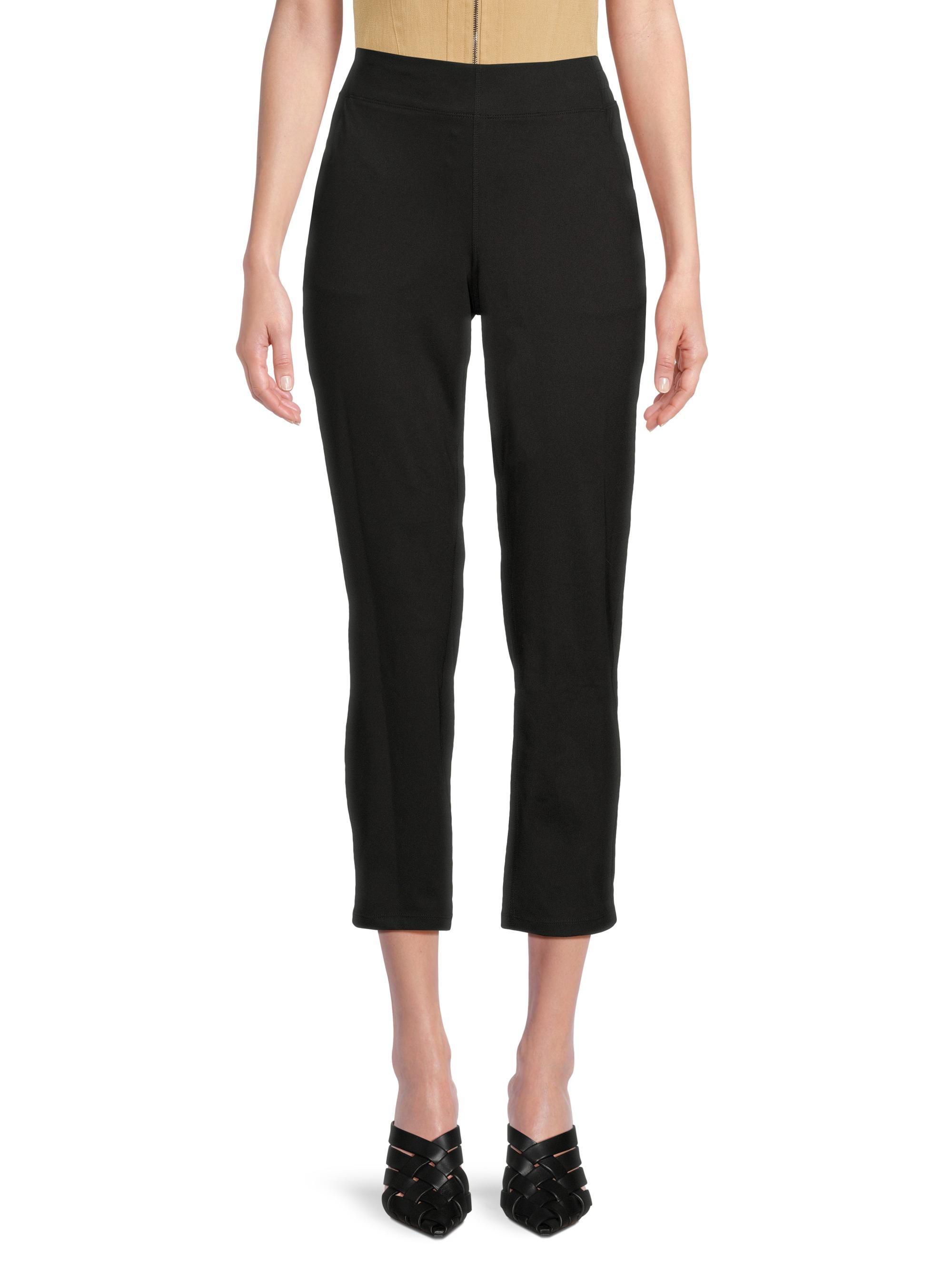 Dkny Sport Womens Balance Compression Ankle Pants - Black