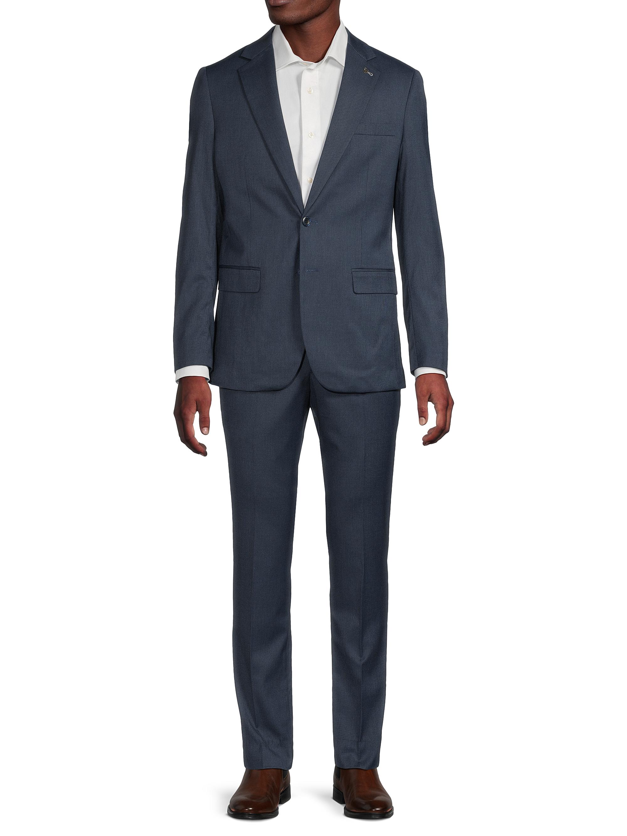 Click here for Scotch & Soda Mens Solid Modern Fit Suit - Blue -... prices