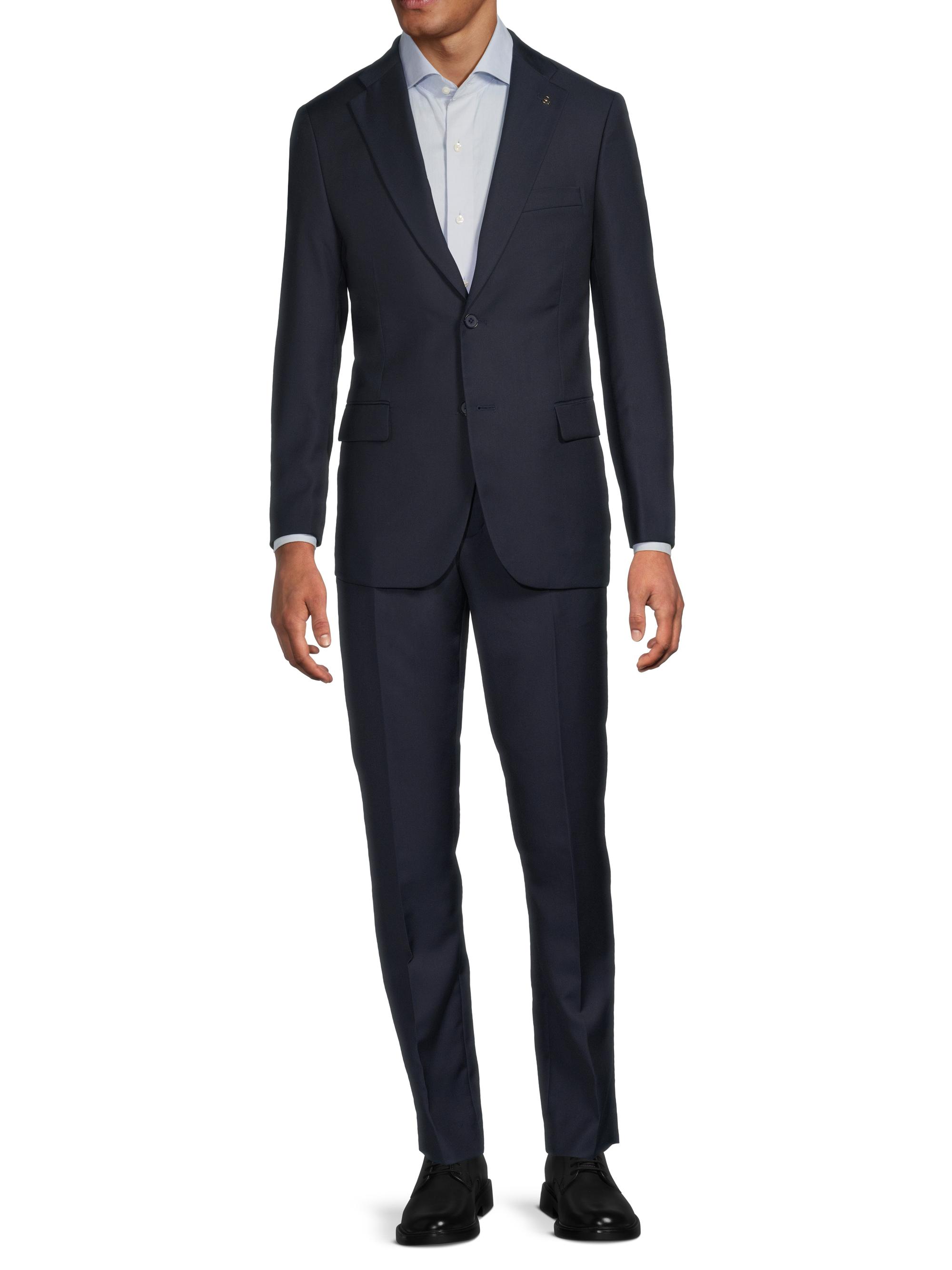 Click here for Scotch & Soda Mens Solid Two-Button Modern-Fit Sui... prices