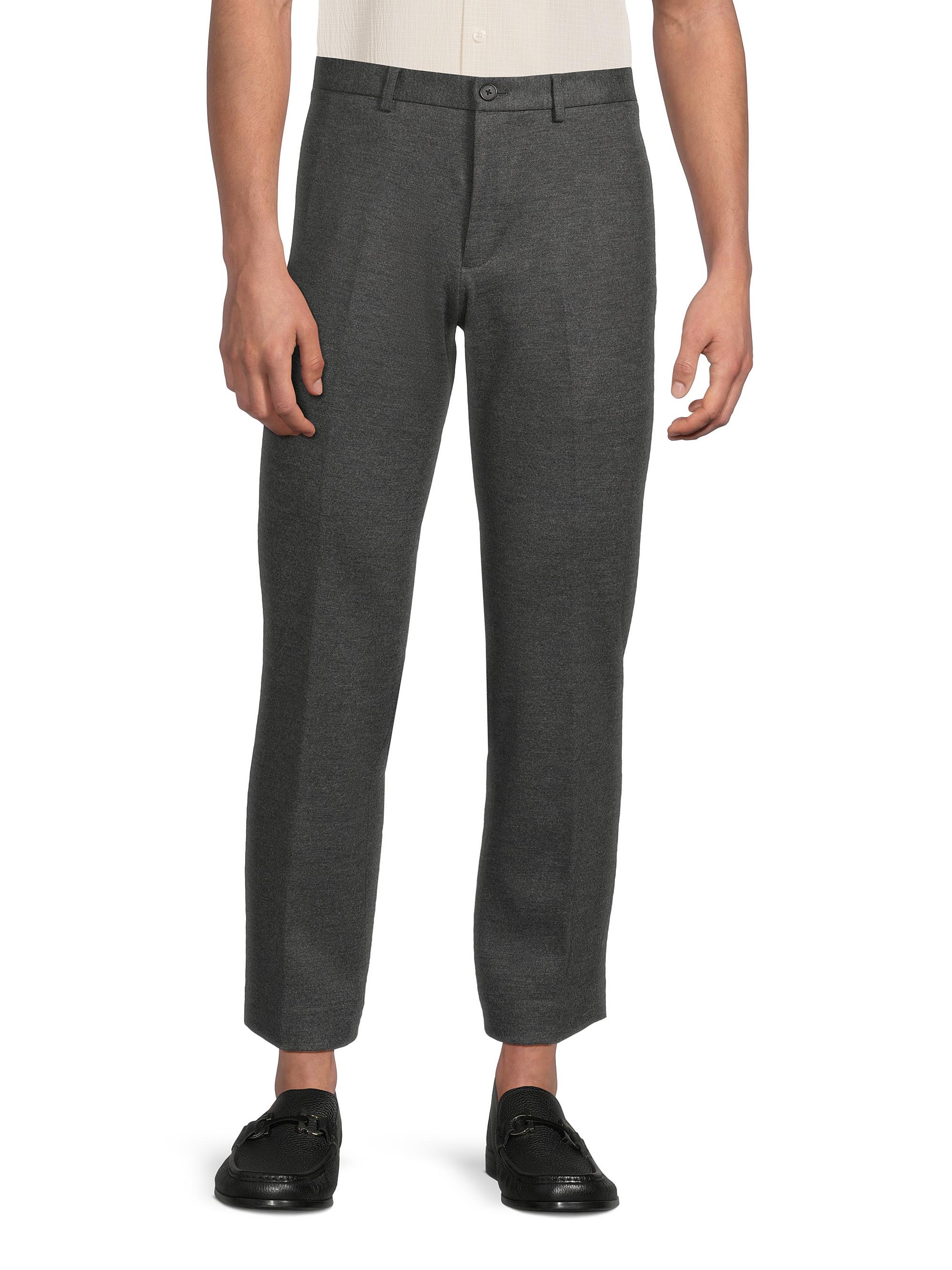 Click here for Theory Mens Zaine Wool-Blend Slim-Fit Pants - Grey... prices