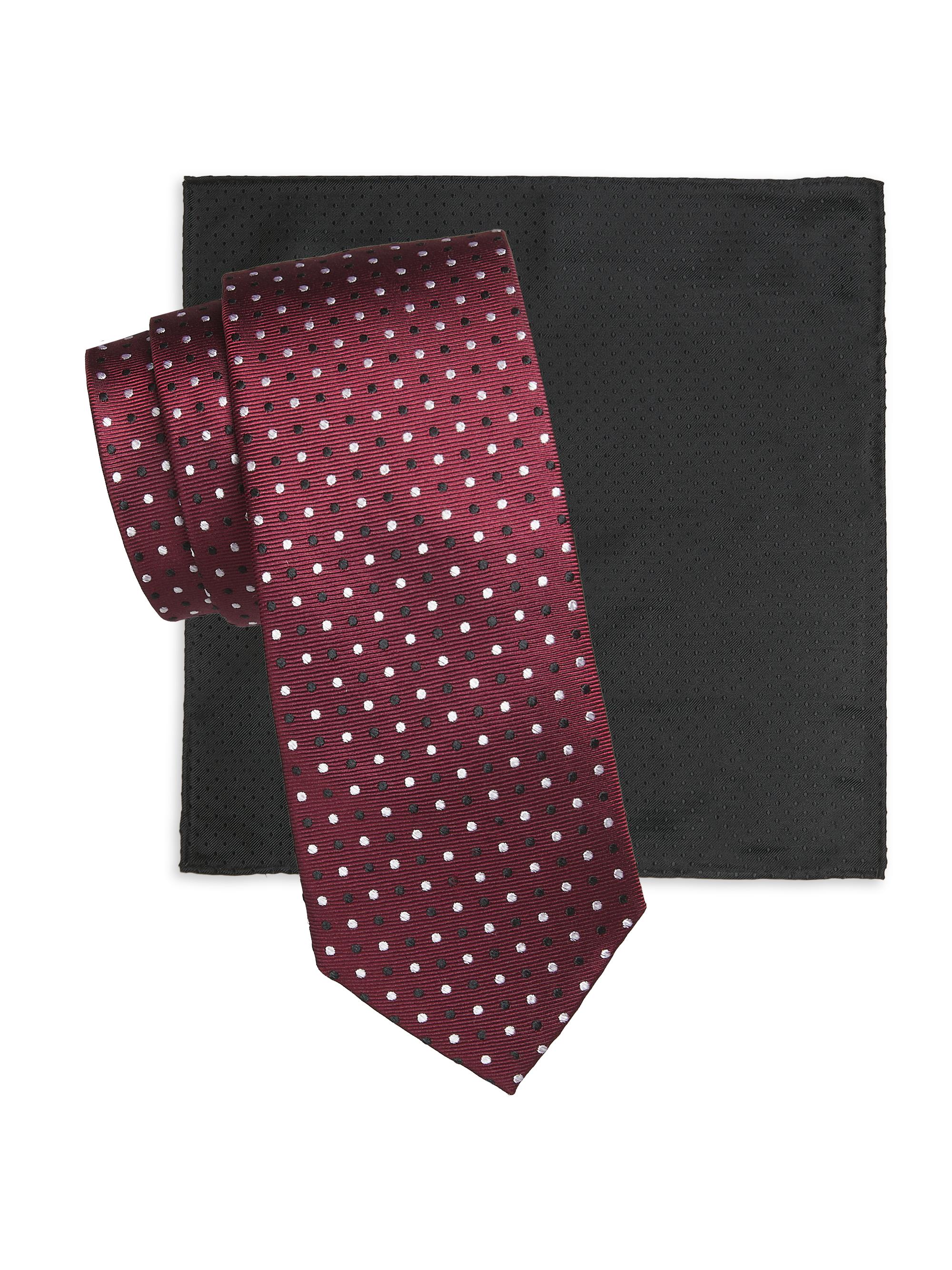 Click here for Saks Fifth Avenue Mens 2-Piece Textured Silk Pocke... prices