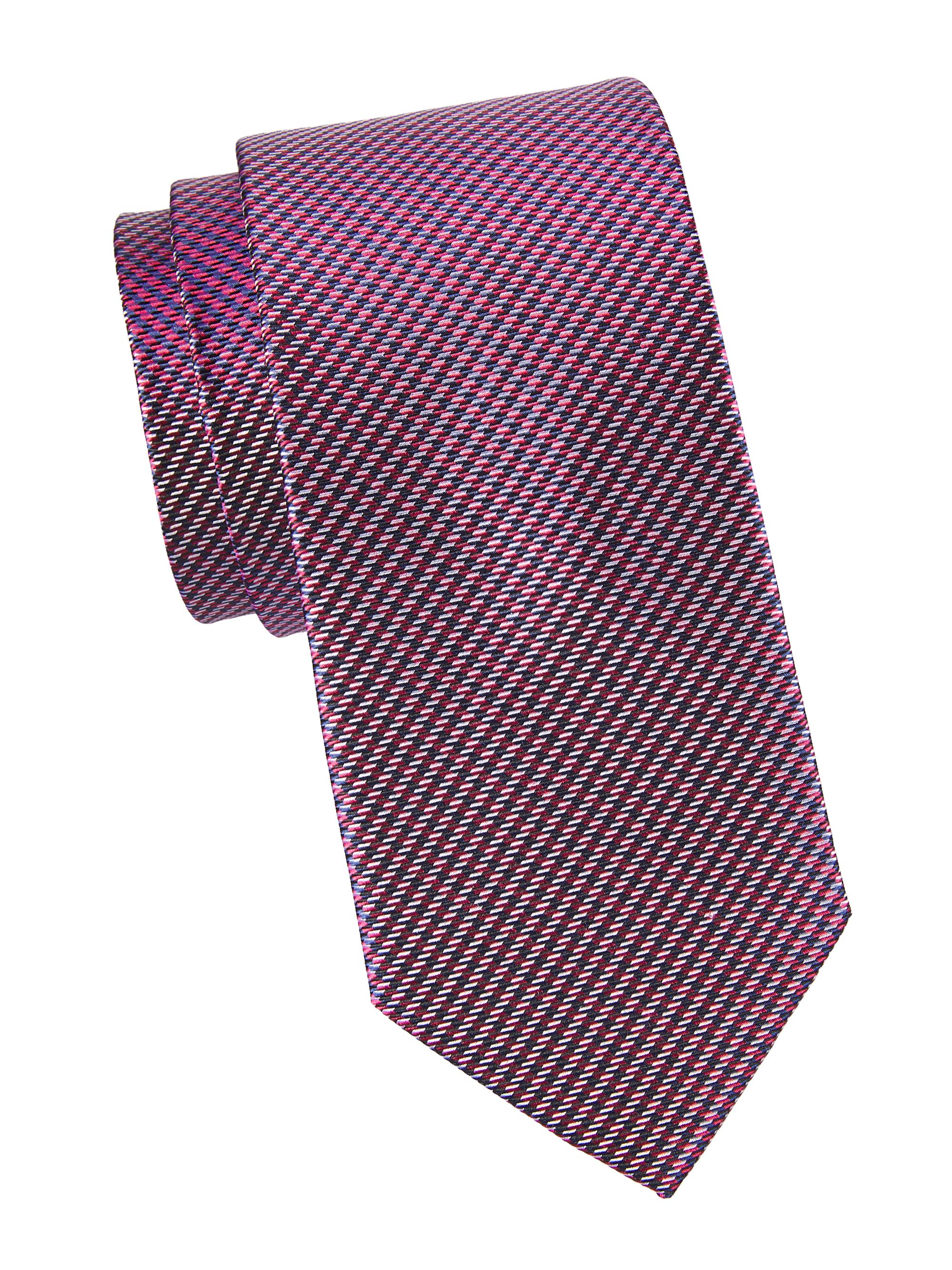 Click here for Ben Sherman Mens Printed Silk Tie - Navy Red prices