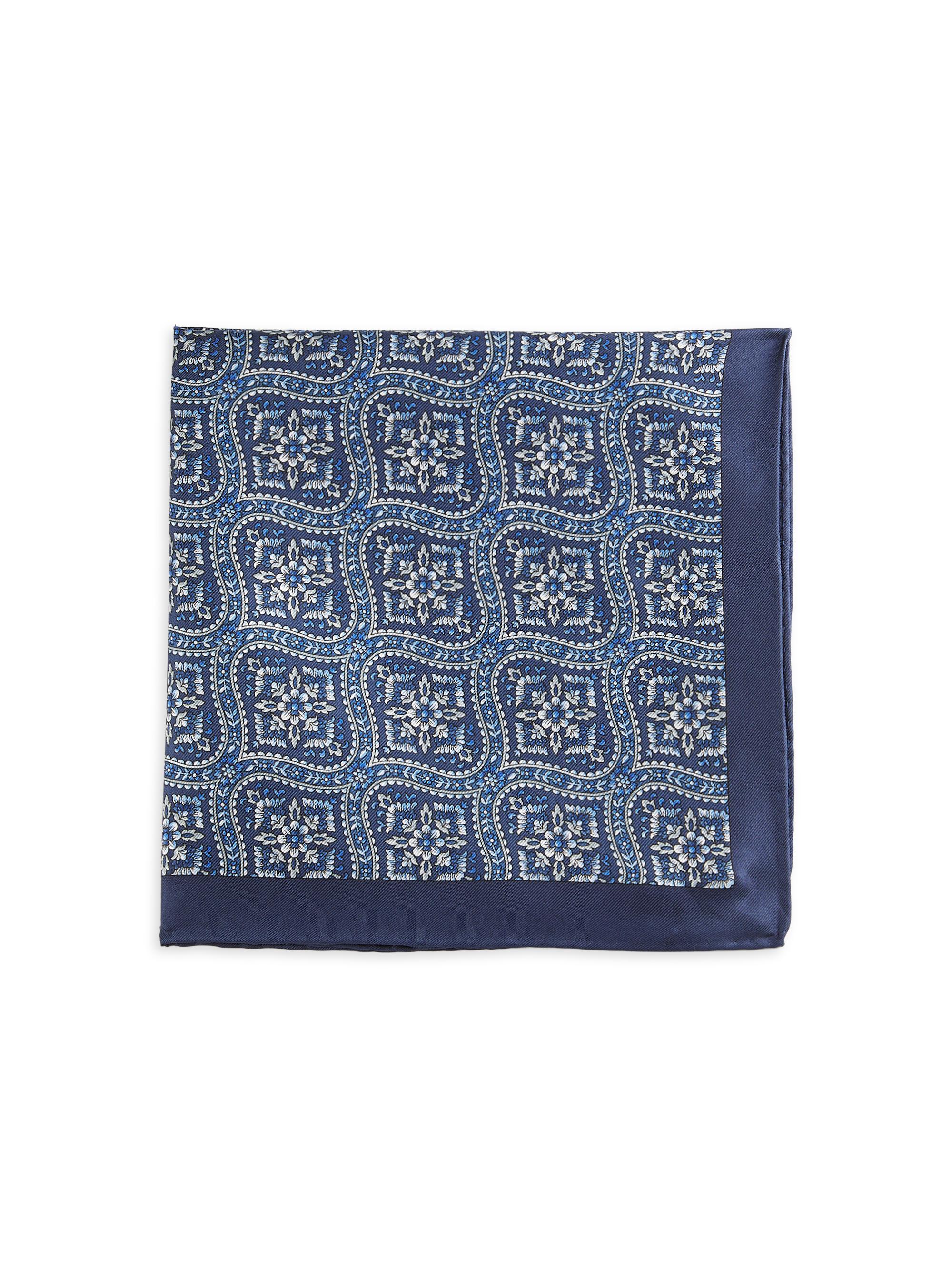 Click here for Robert Graham Mens Medallion Silk Pocket Square -... prices