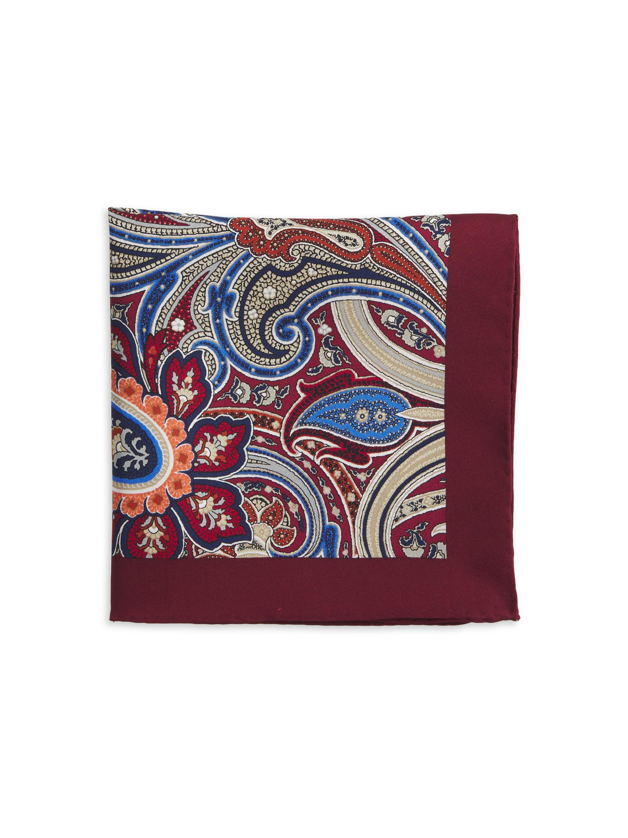 Click here for Robert Graham Mens Paisley Print Silk Pocket Squar... prices