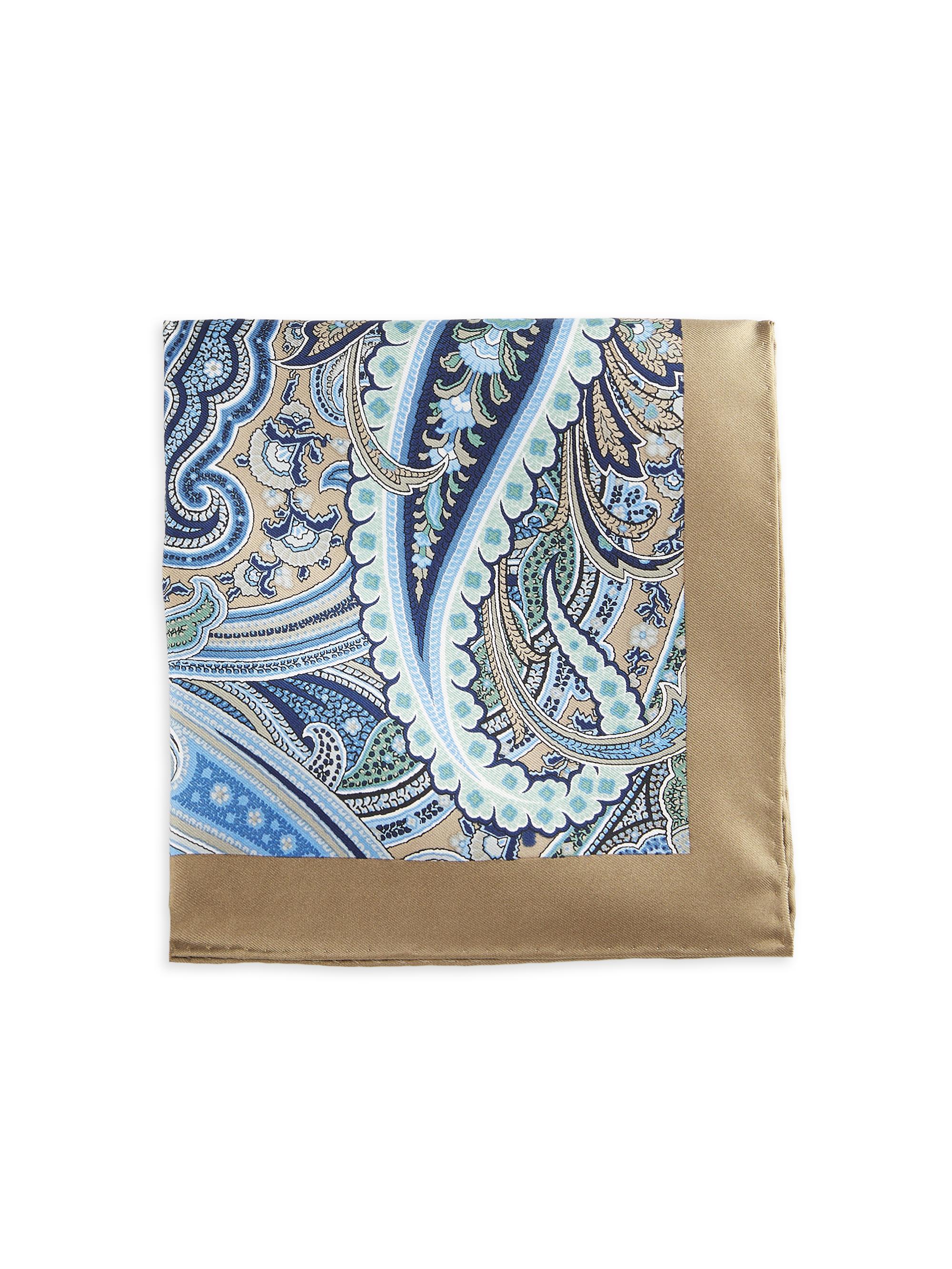 Click here for Robert Graham Mens Paisley Print Silk Pocket Squar... prices