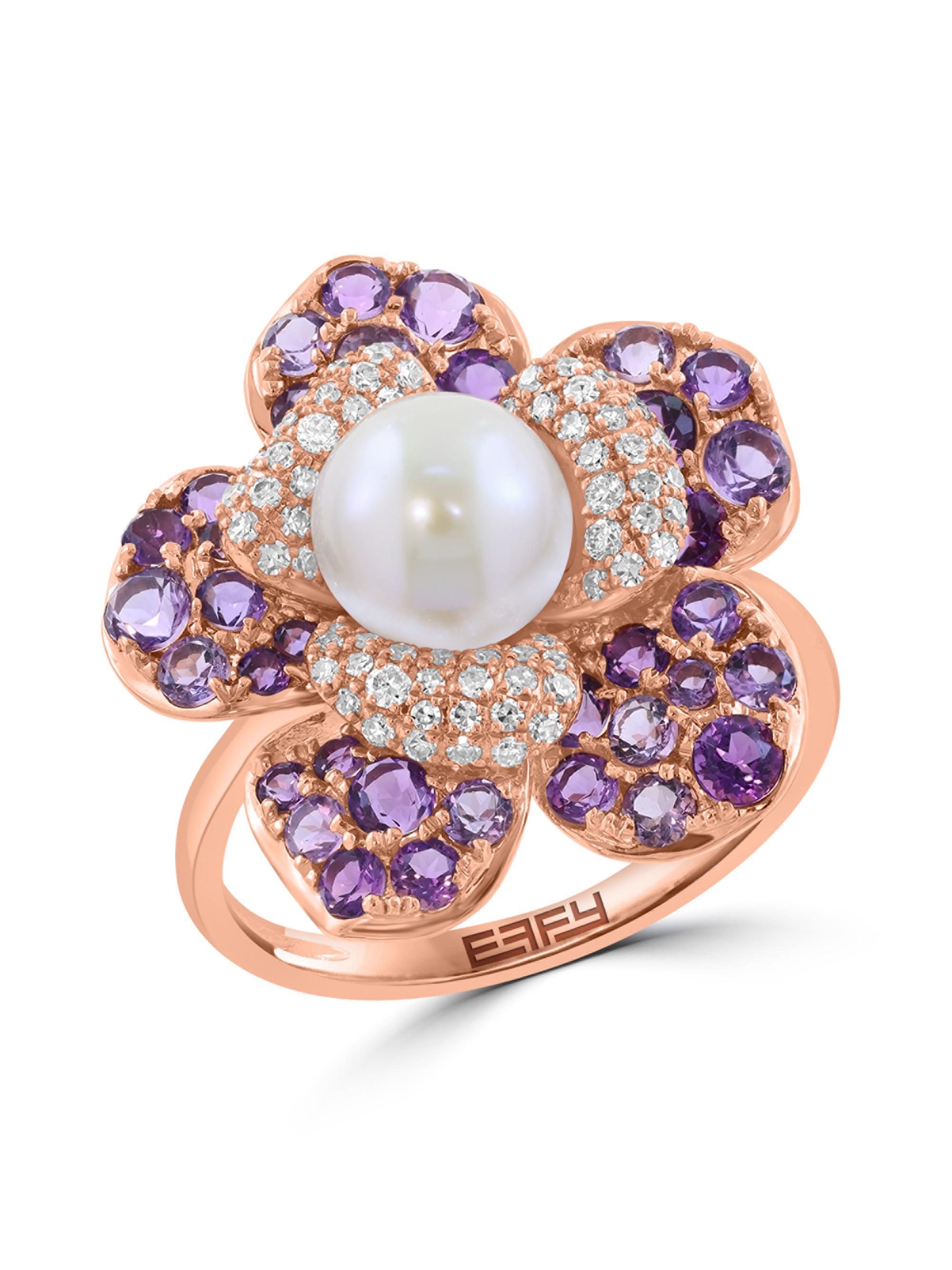 Click here for Effy Womens 14K Rose Gold  1.5 TCW Amethyst  0.26... prices