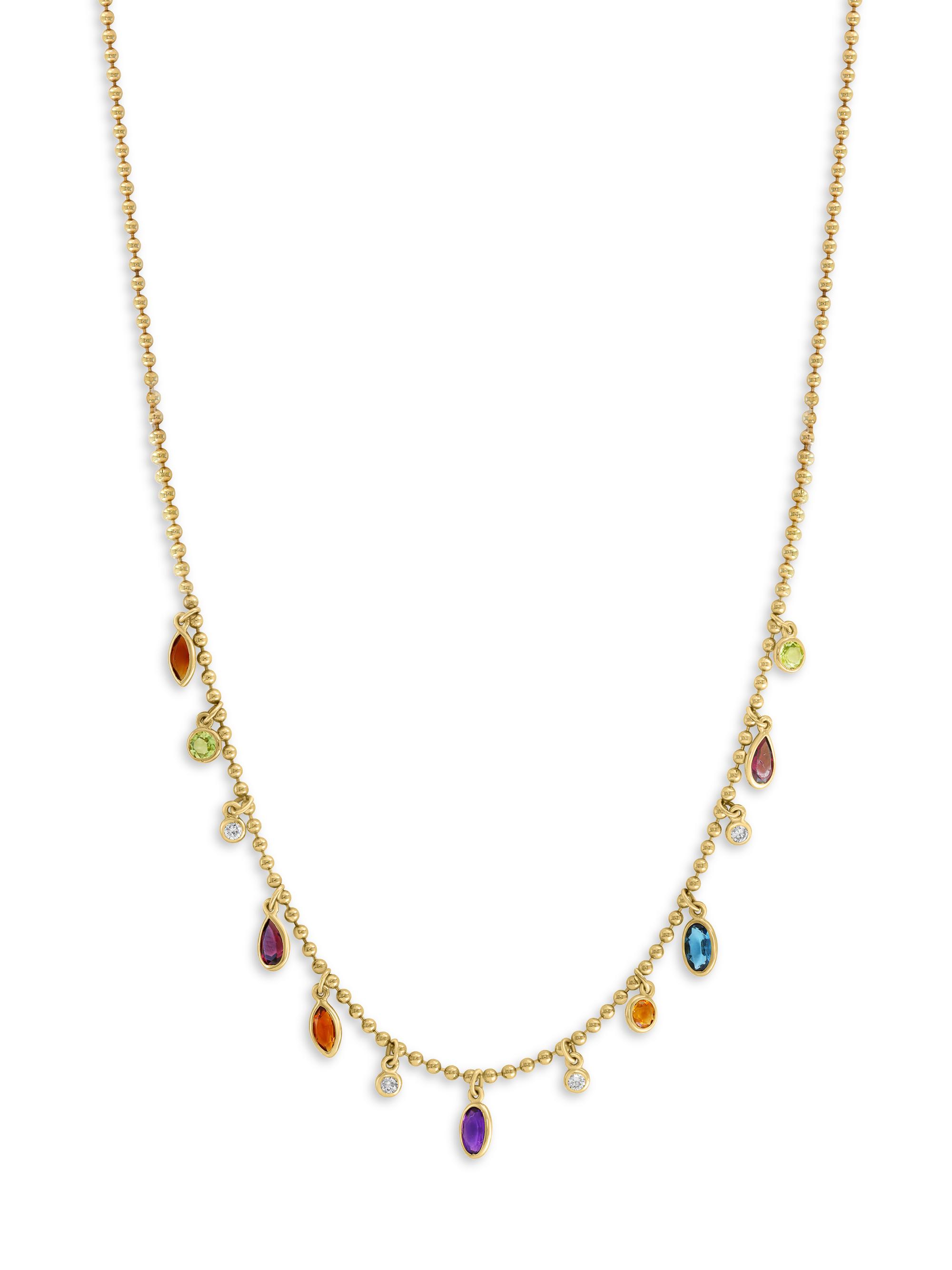 Click here for Effy Womens 14K Yellow Gold  Multi Stone & 0.07 TC... prices