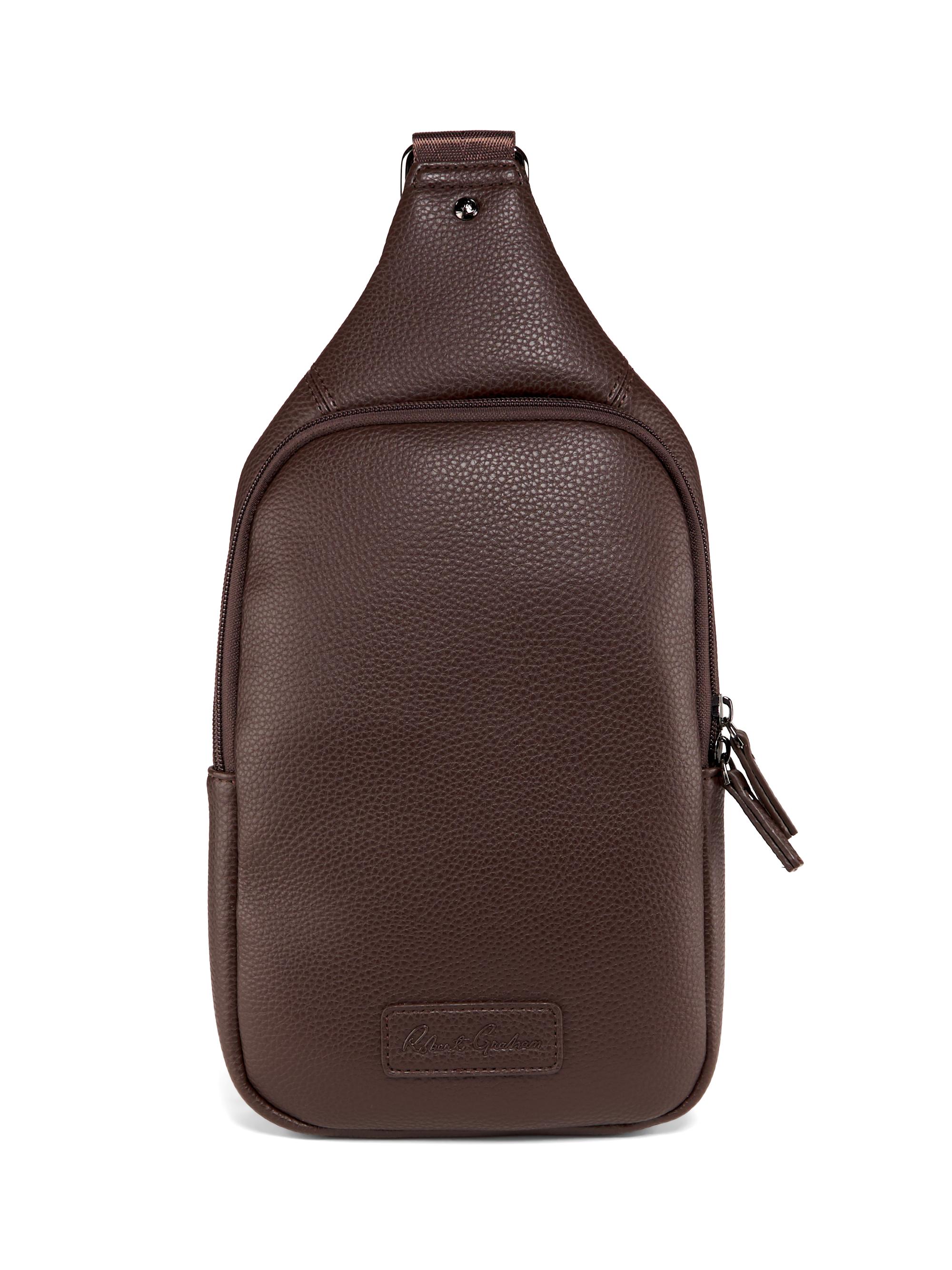 Click here for Robert Graham Mens Dash Textured Slingbag - Brown prices