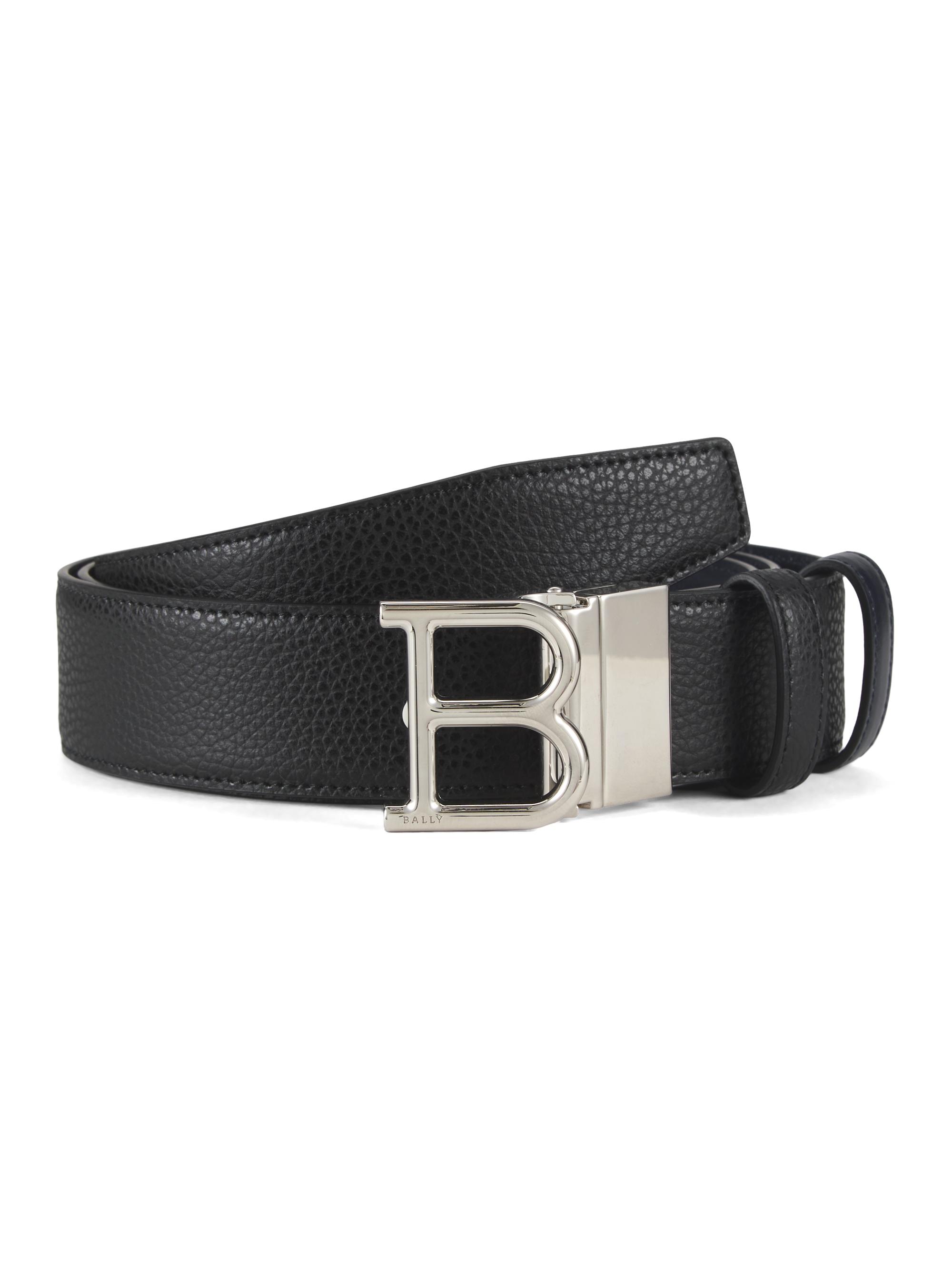 Click here for Bally Mens Reversible Leather Belt - Black Blue -... prices