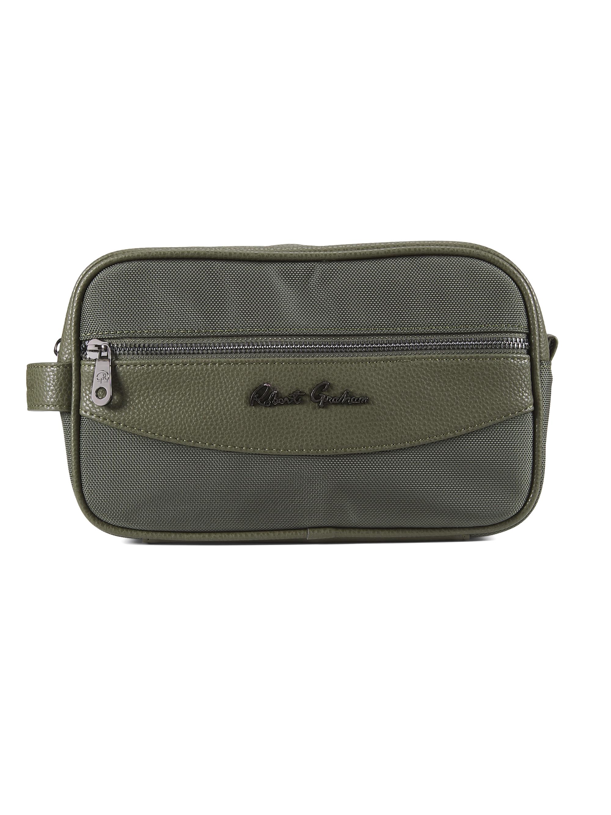 Click here for Robert Graham Mens Skipper Logo Pouch - Olive prices