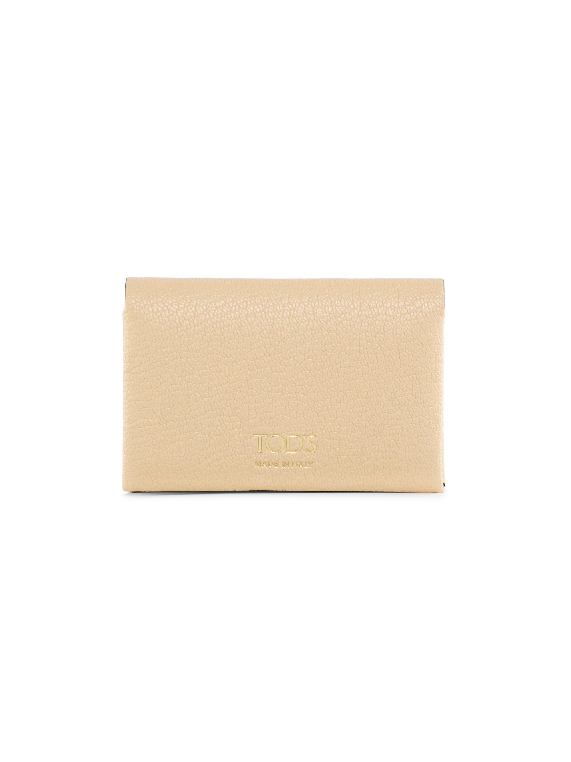 Click here for Tods Mens Piccolo Textured Leather Card Case - Lig... prices