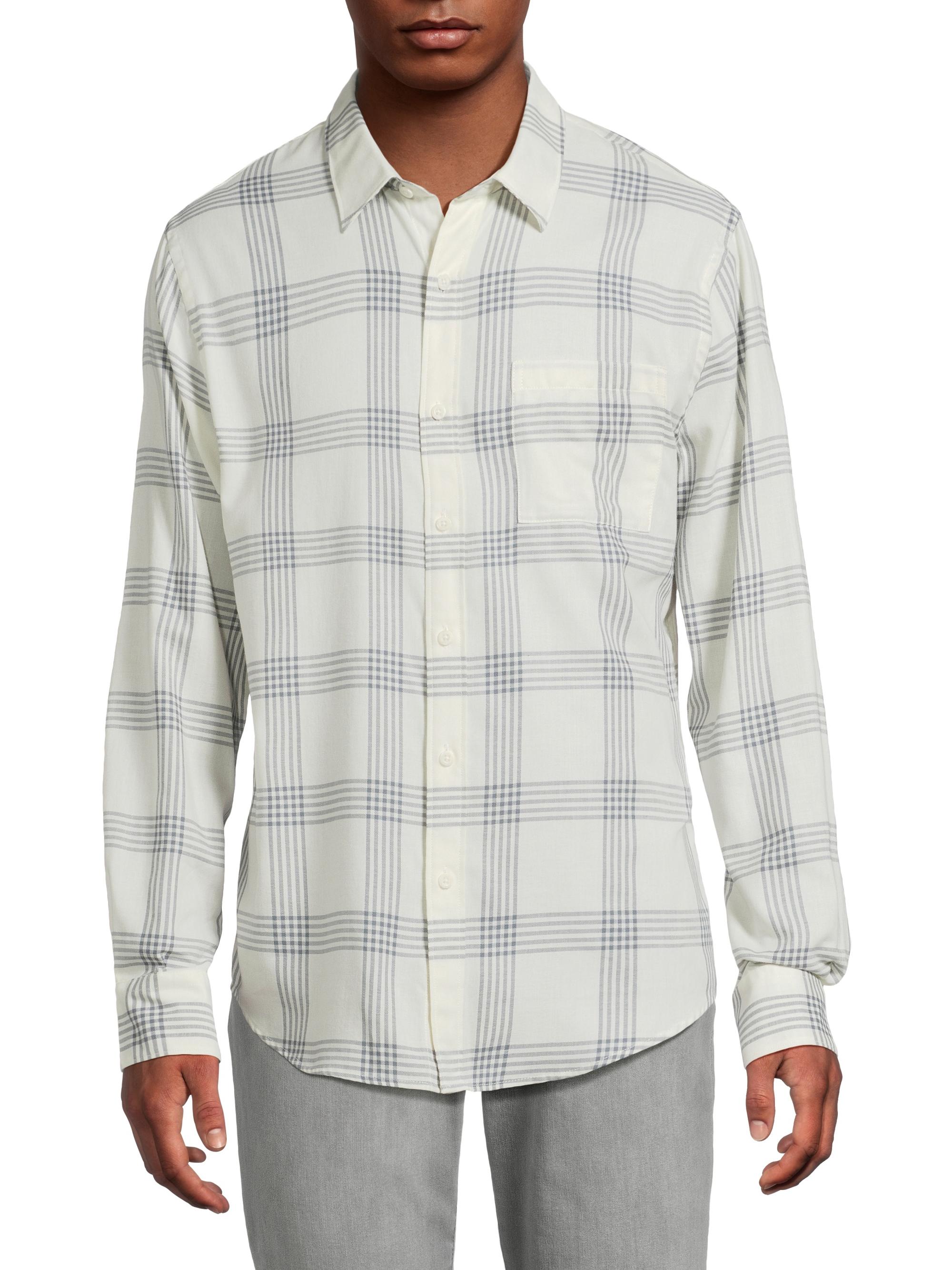 Click here for Vince Mens West Coast Checked Cotton Shirt - Class... prices