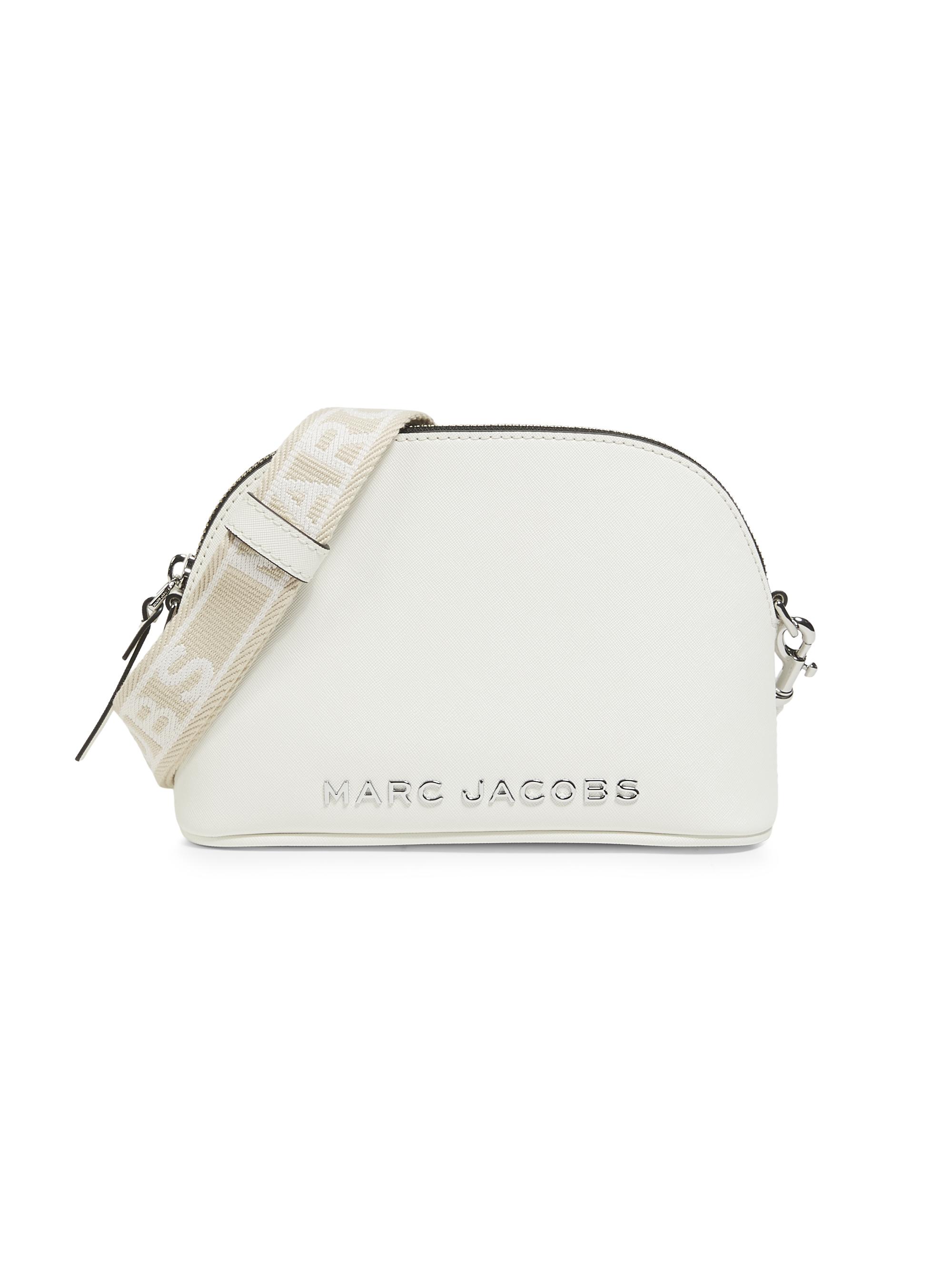 Click here for Marc Jacobs Womens Logo Crossbody Bag - Cotton Whi... prices