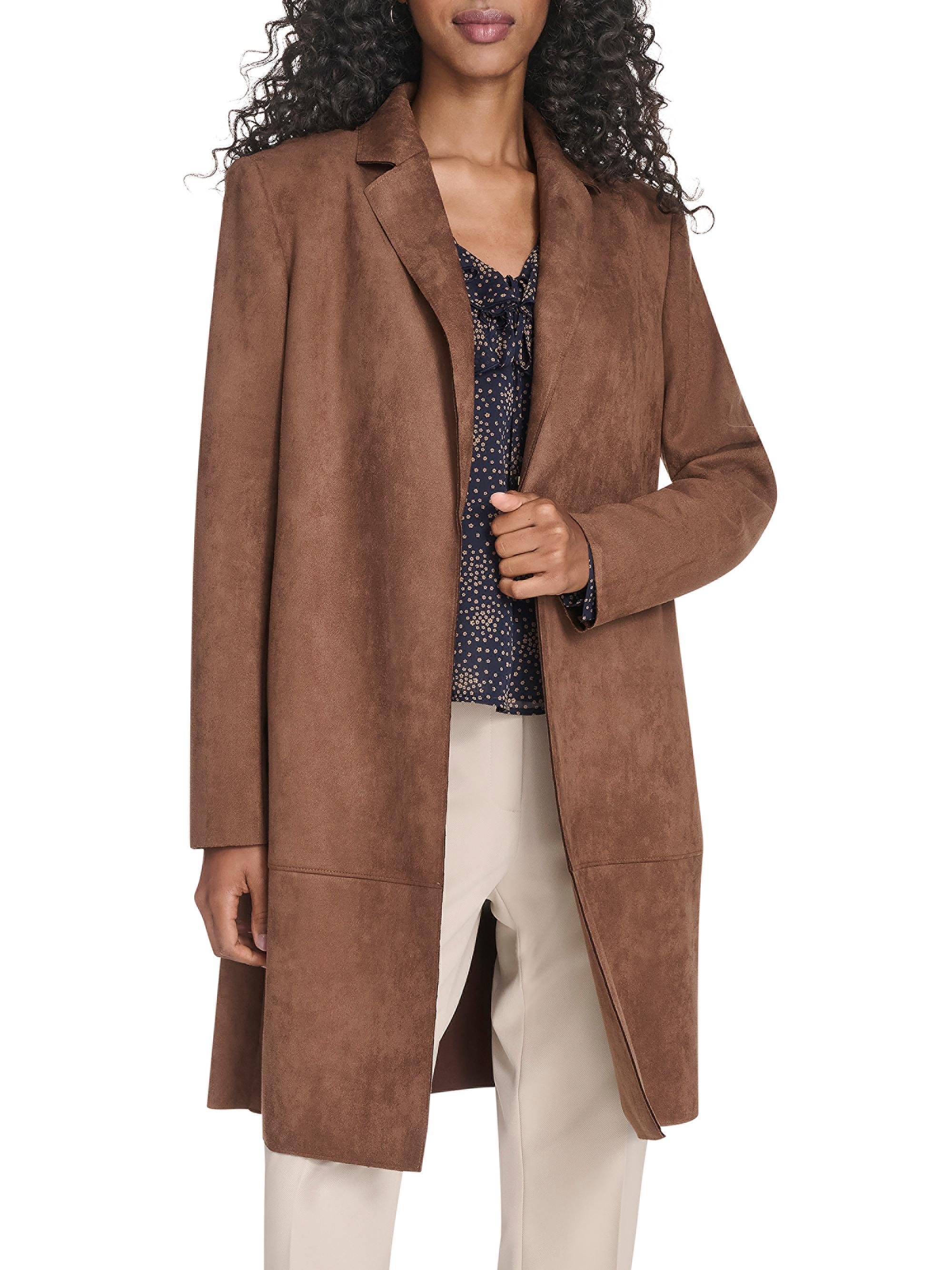 Click here for Tommy Hilfiger Womens Suede Jacket - Cognac - Size... prices