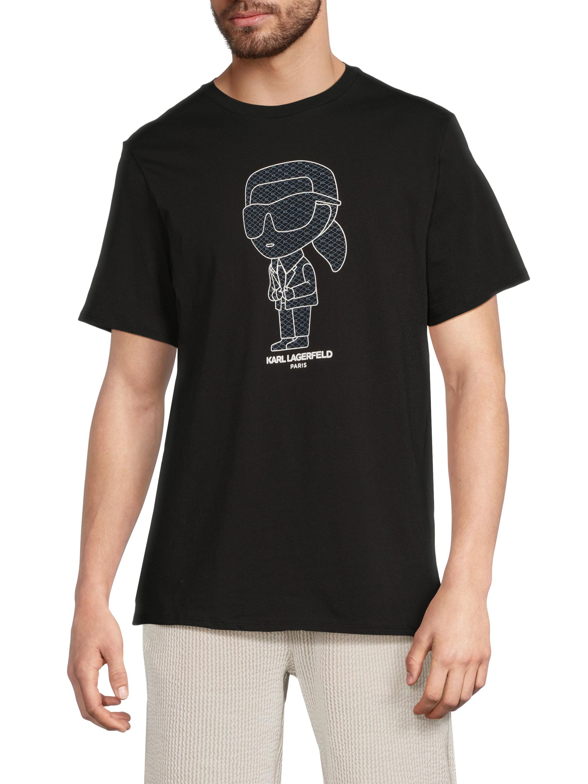 Click here for Karl Lagerfeld Paris Mens Karl Graphic Cotton T-Sh... prices