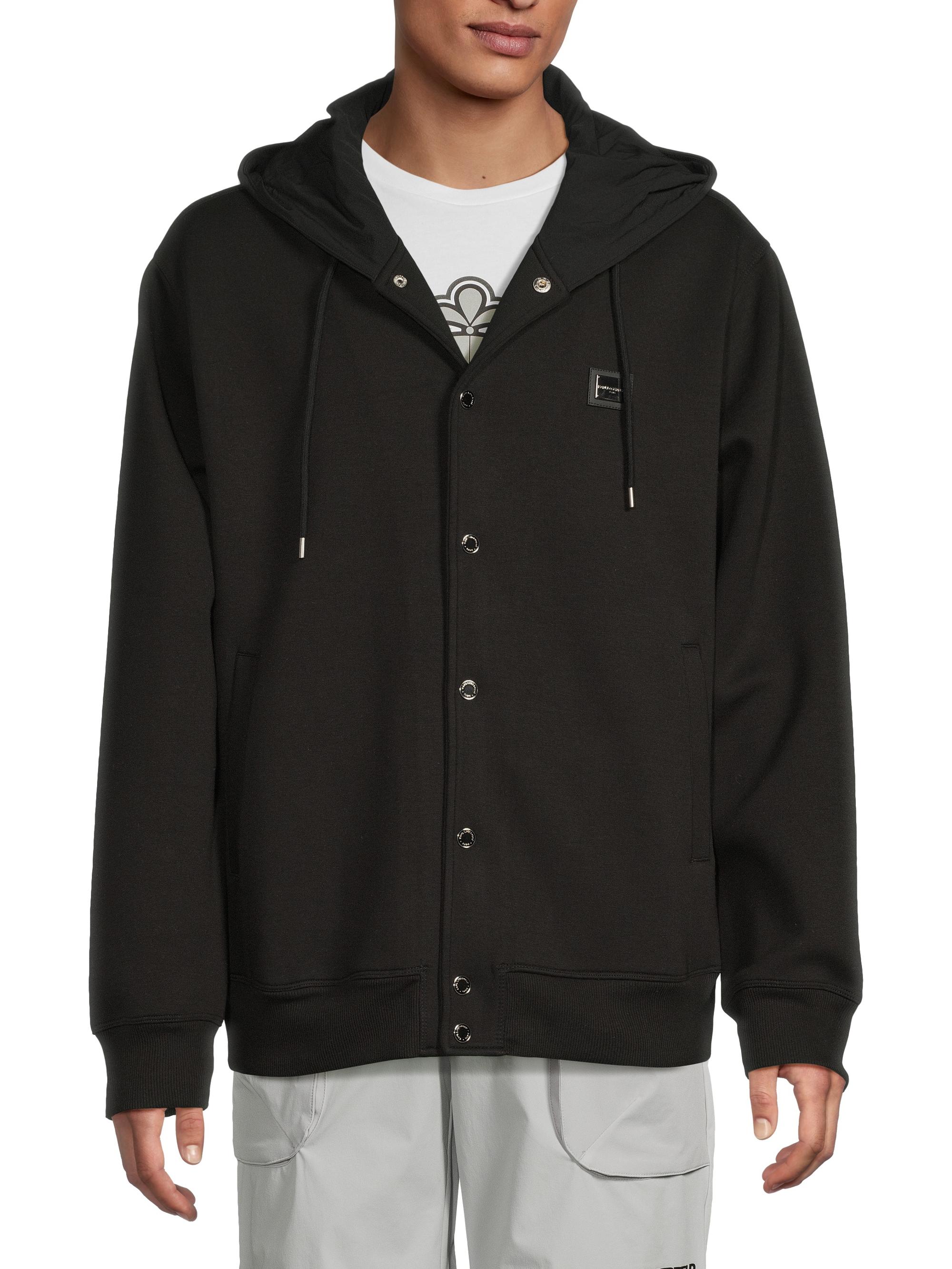 Click here for Karl Lagerfeld Paris Mens Button-Down Hooded Bombe... prices