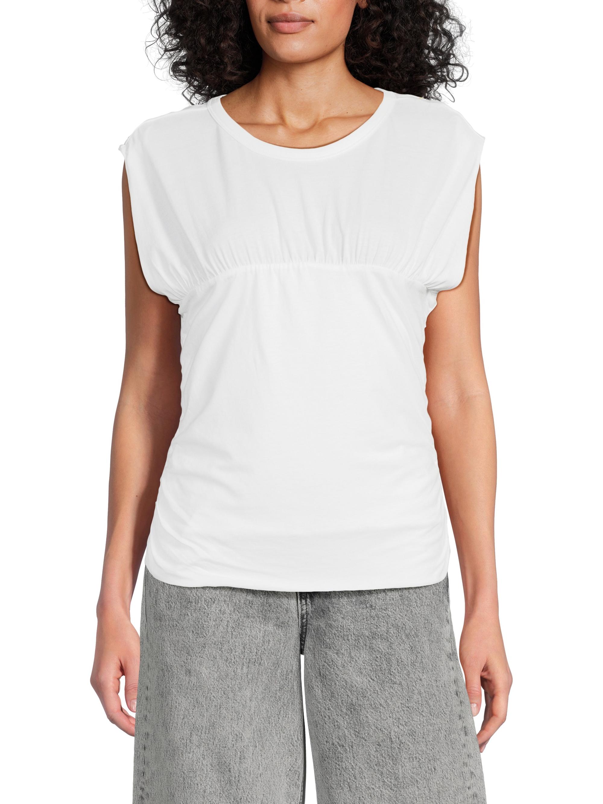 Click here for Rag & Bone Womens The Jersey Banded Top - White -... prices