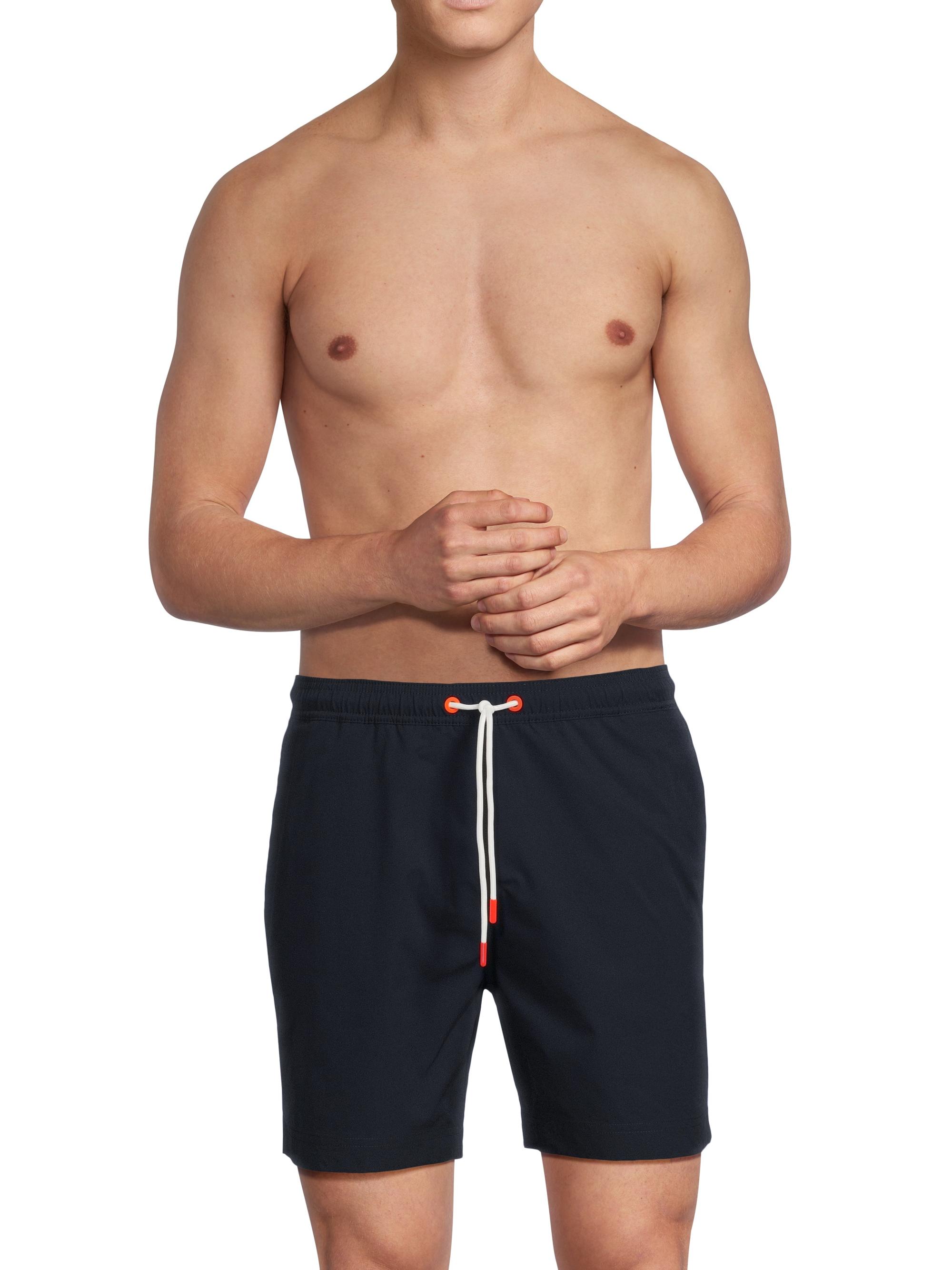 Click here for Swims Mens Solid Drawstring Swim Shorts - Navy - S... prices