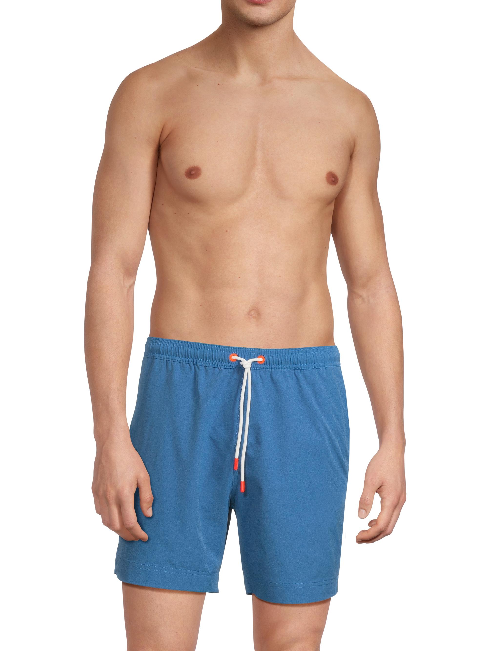Click here for Swims Mens Solid Drawstring Swim Shorts - Tidal Bl... prices