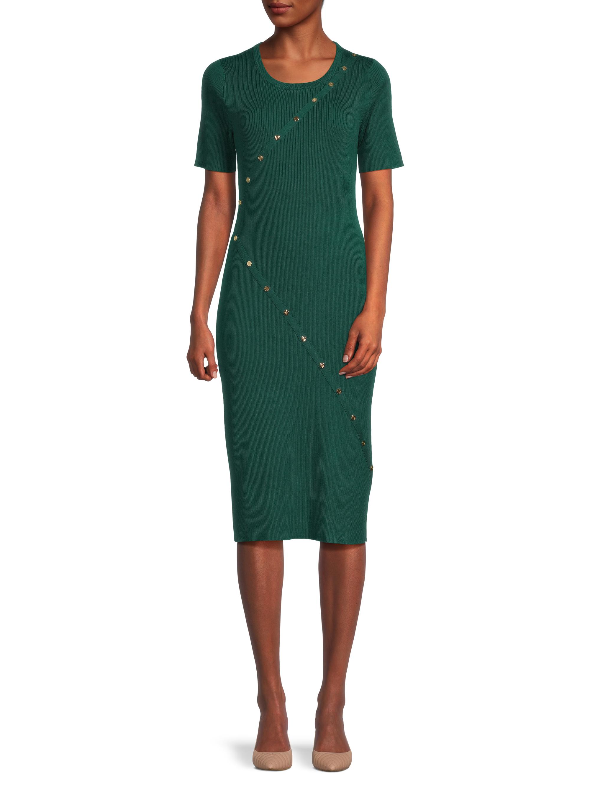 Click here for Karl Lagerfeld Paris Womens Knit Button-Detail Mid... prices