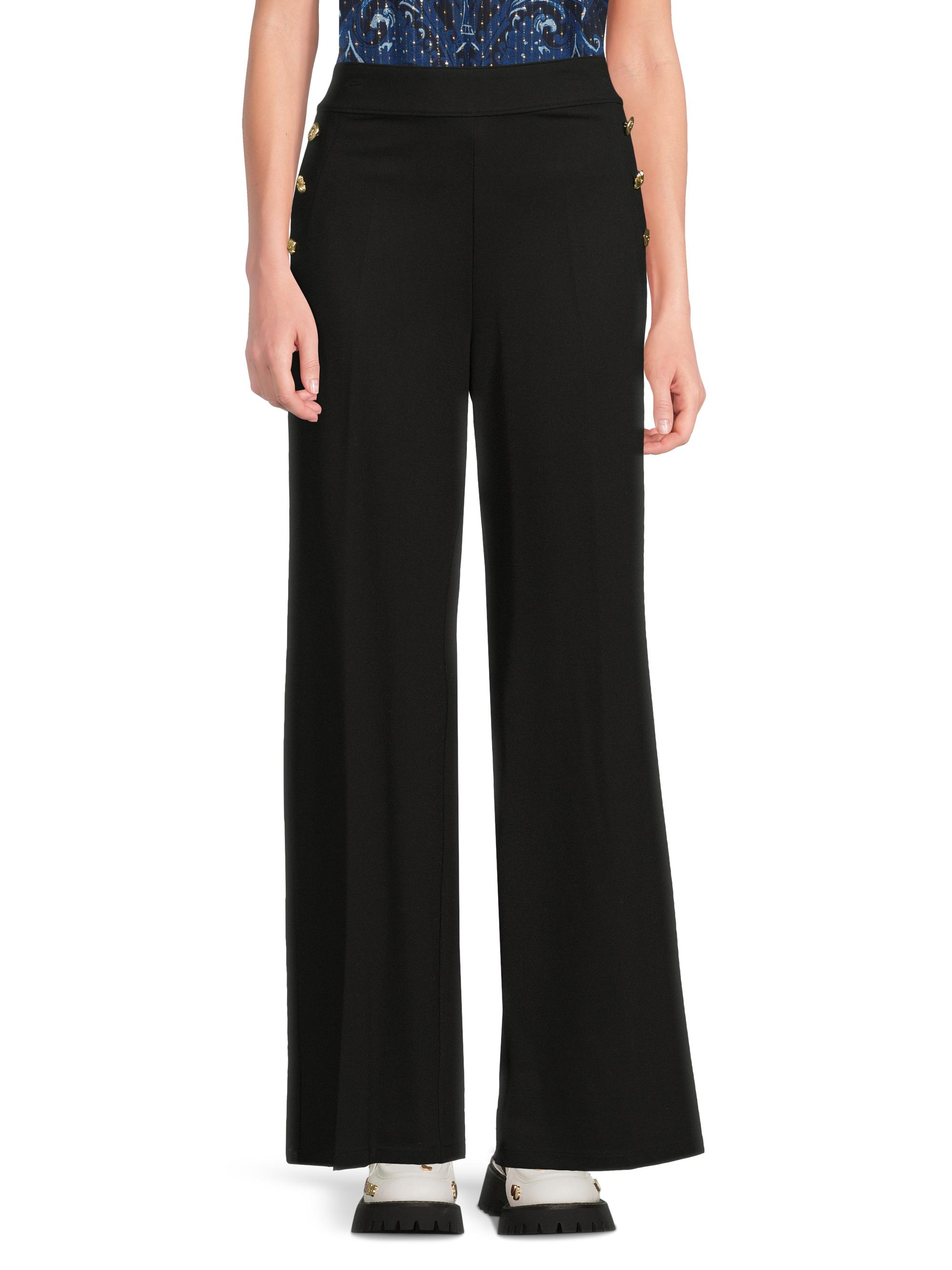 Click here for Karl Lagerfeld Paris Womens Side-Button Wide-Leg P... prices