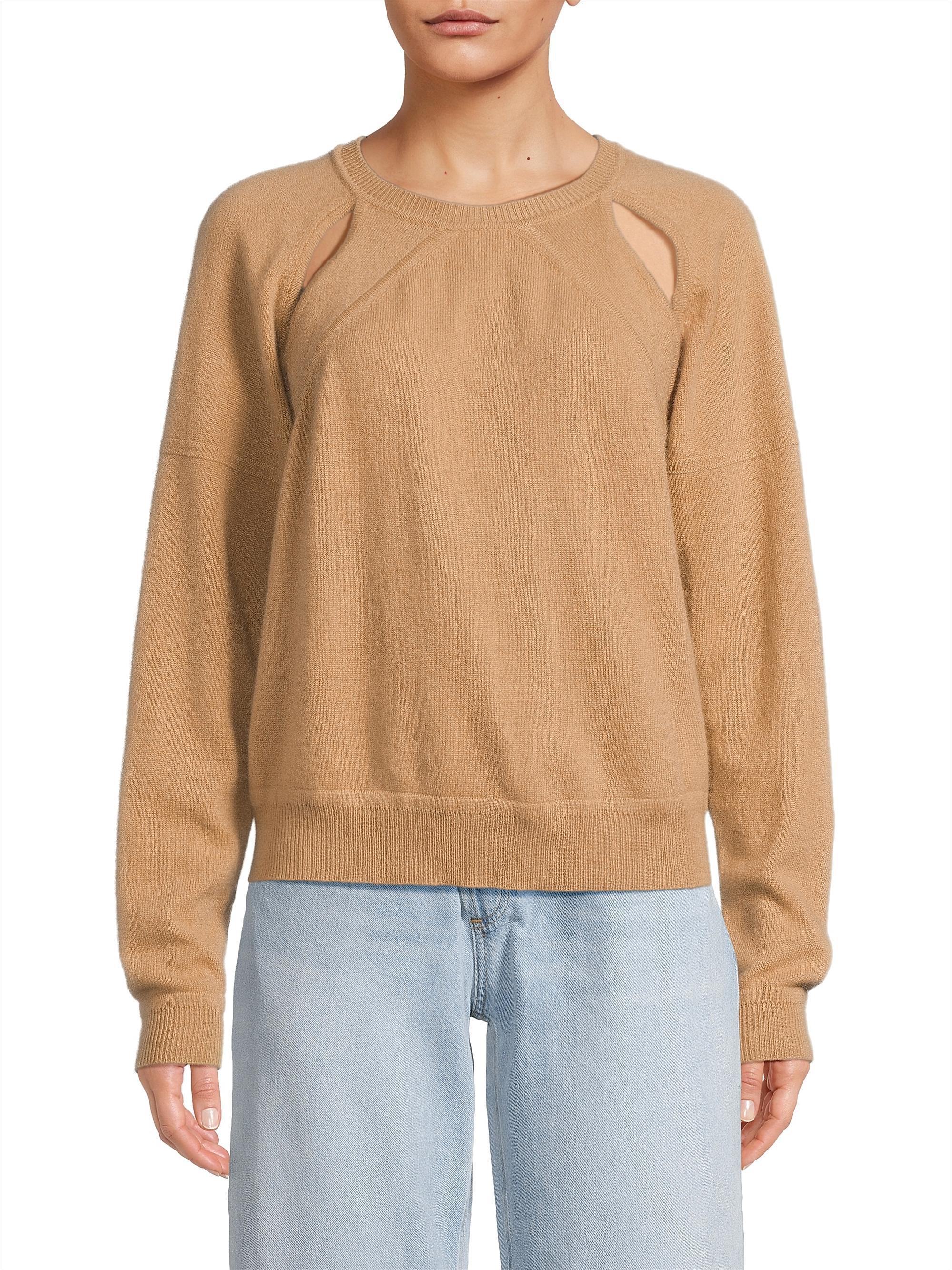 Click here for Colorush Womens Palooza Cut-Out Cashmere Sweater -... prices