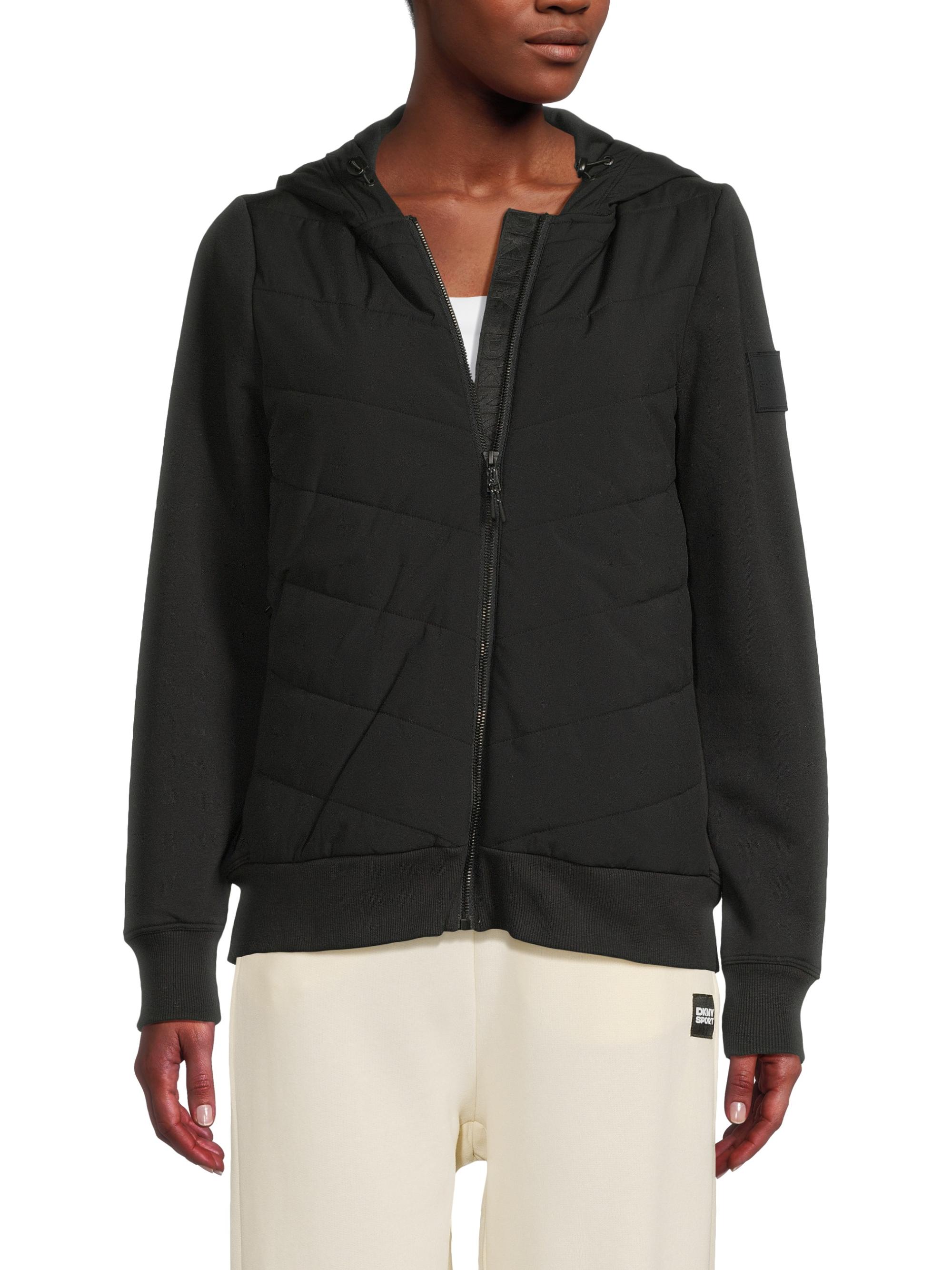 Click here for Dkny Sport Womens Lightweight Hybrid Jacket - Blac... prices