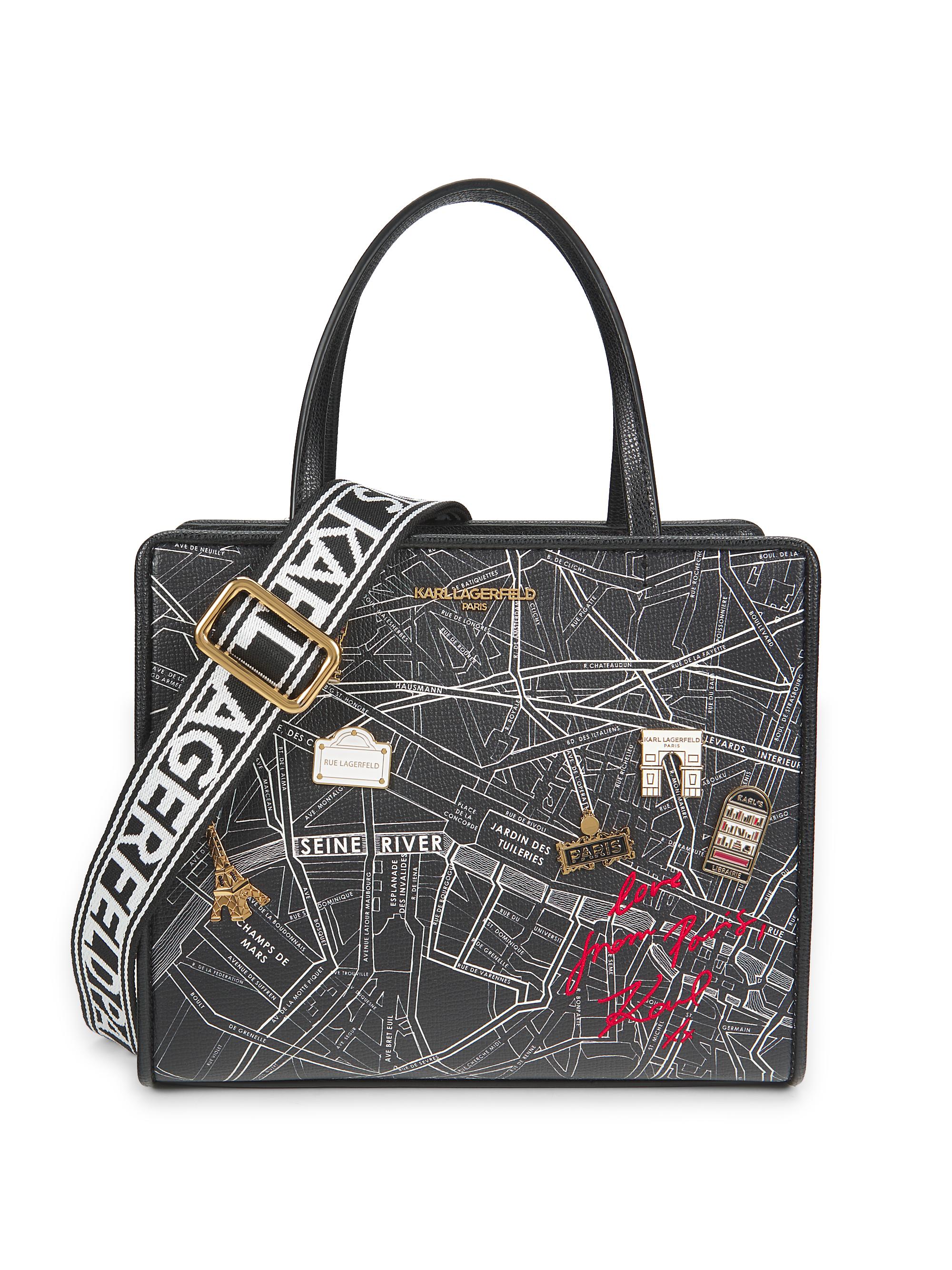 Click here for Karl Lagerfeld Paris Womens Maybelle Charm Tote Ba... prices