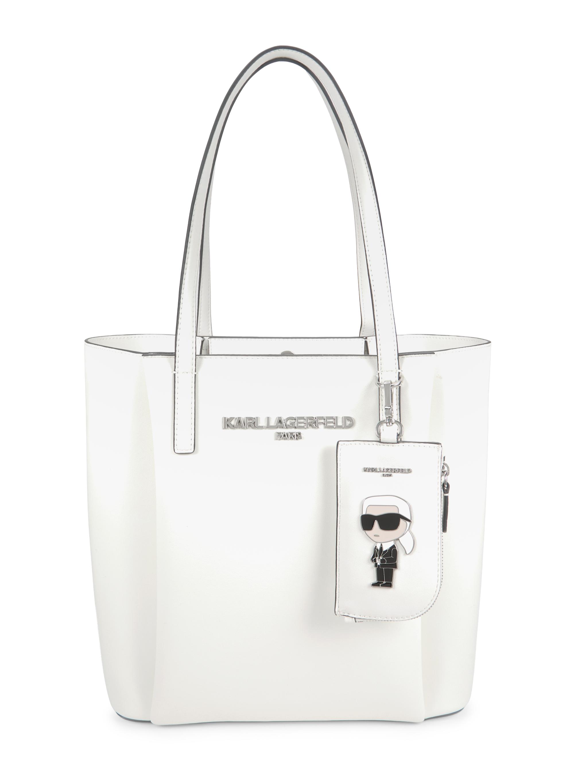 Click here for Karl Lagerfeld Paris Womens Louise Leather Tote Ba... prices